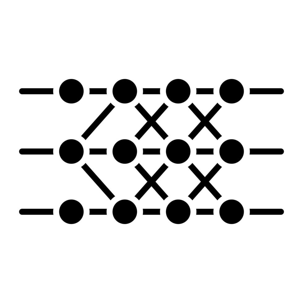 Neural Network Glyph Icon 15037908 Vector Art at Vecteezy