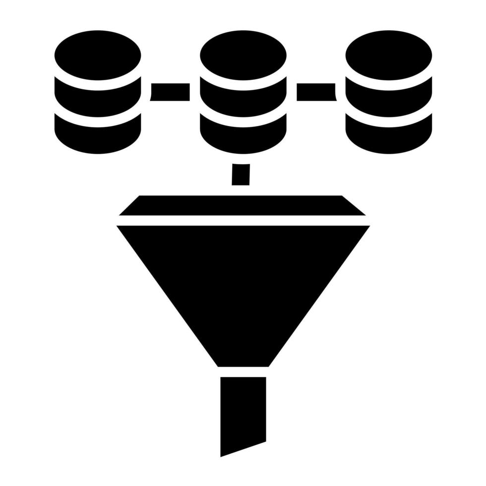 Data Filter Glyph Icon 15038251 Vector Art at Vecteezy