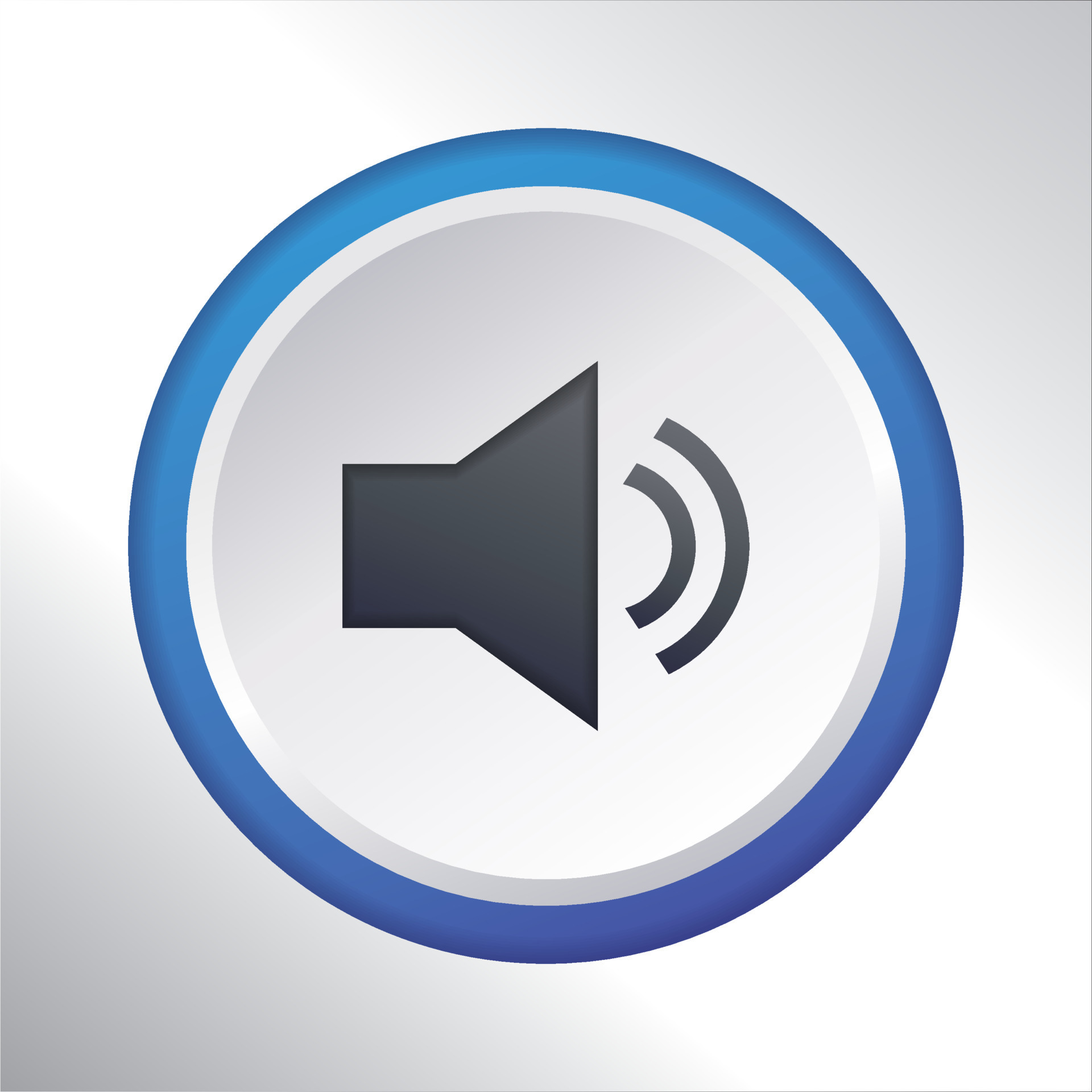 speaker box flat icon button vector 15038915 Vector Art at Vecteezy