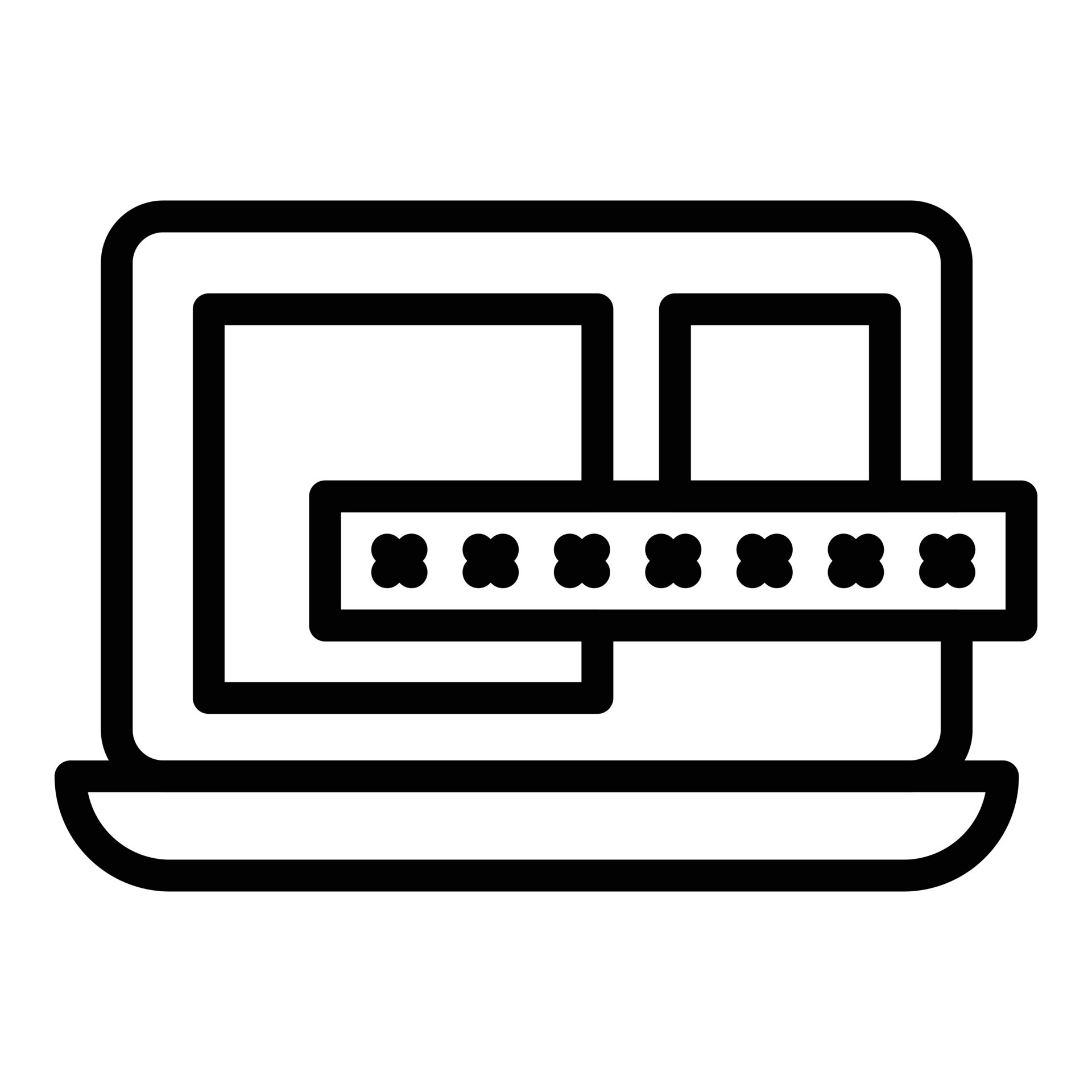 Laptop Password Icon Outline Vector Sms Login 15040473 Vector Art At
