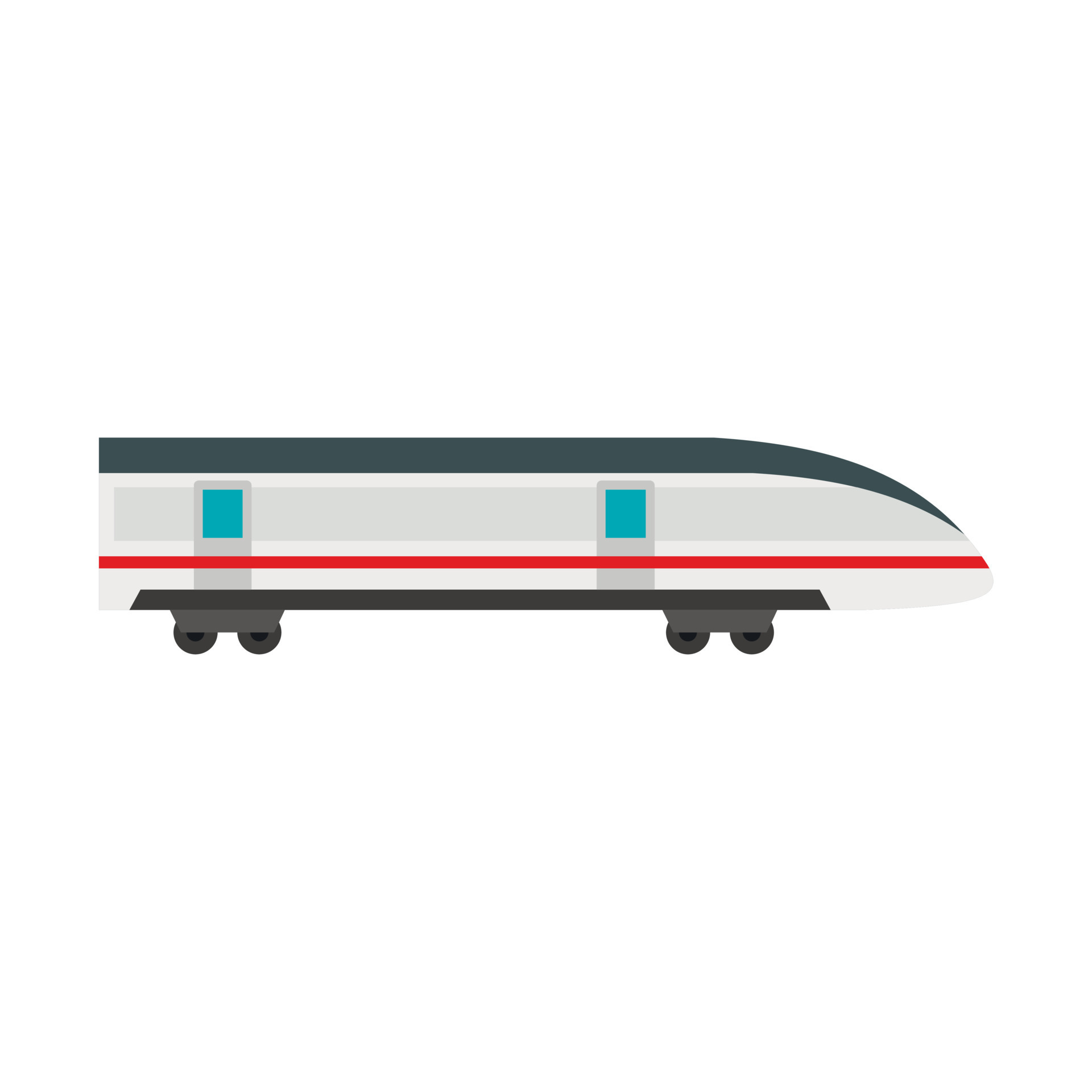 Modern High Speed Train Icon Flat Style 15041506 Vector Art At Vecteezy