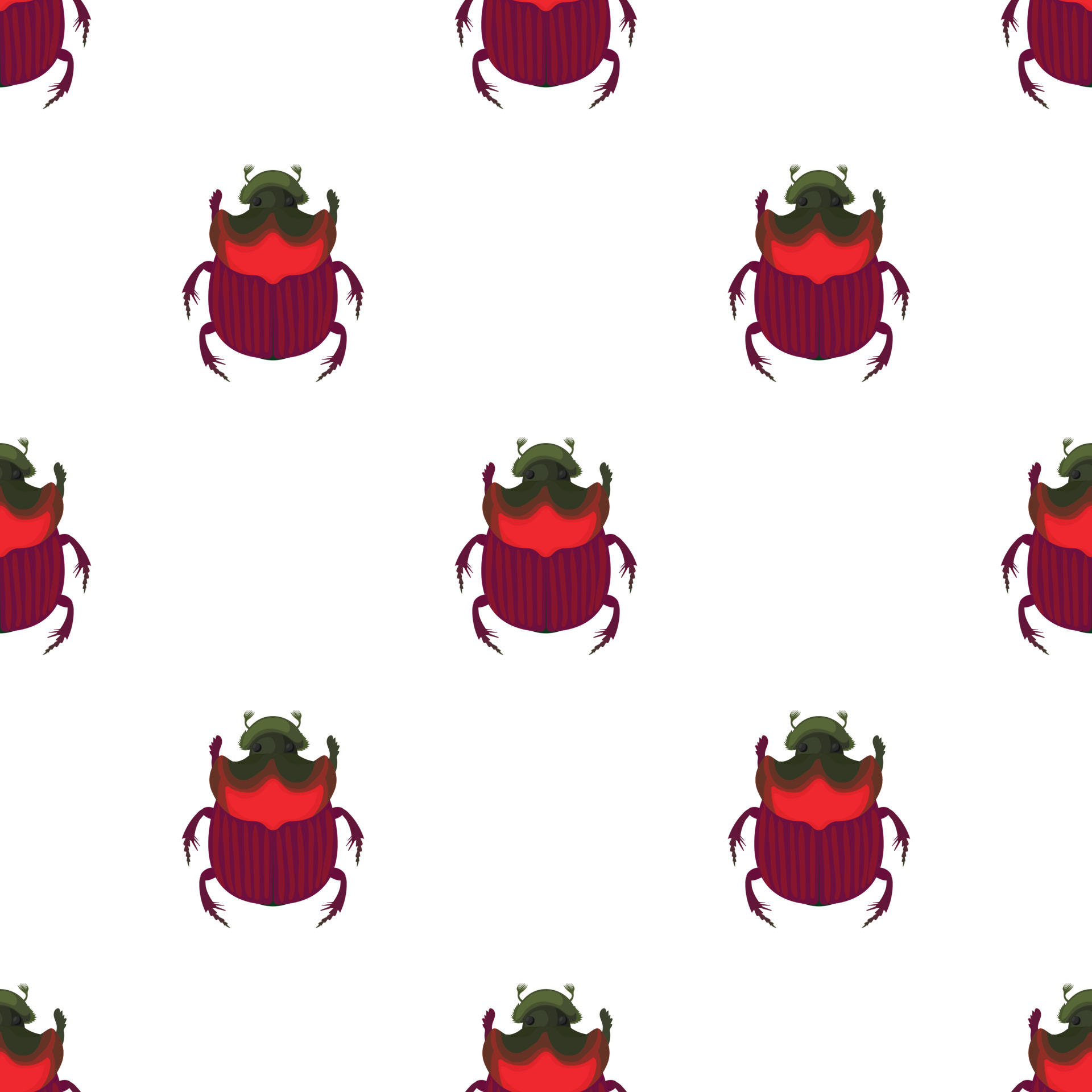 Bug pattern seamless vector 15041717 Vector Art at Vecteezy