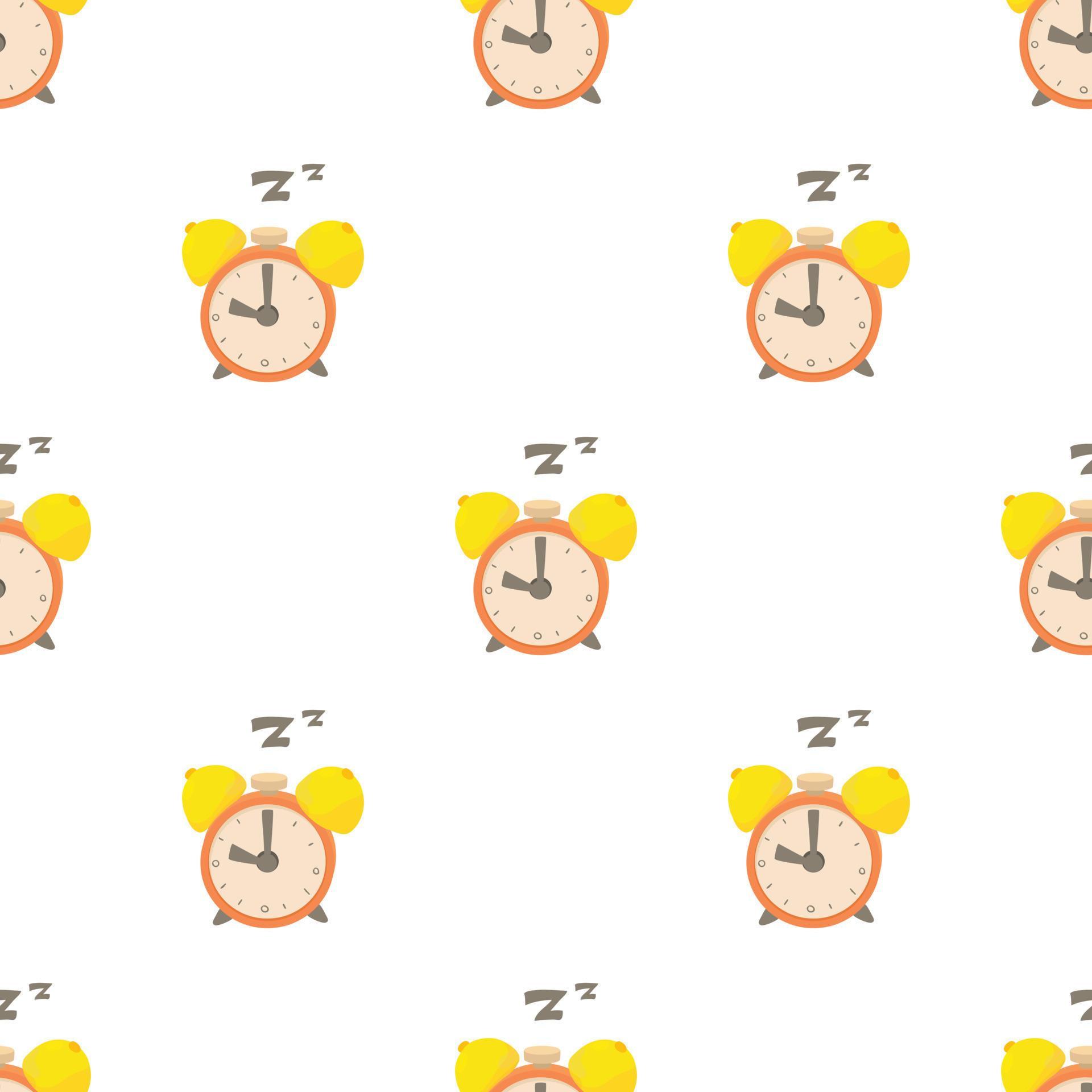Alarm clock pattern seamless vector 15042071 Vector Art at Vecteezy