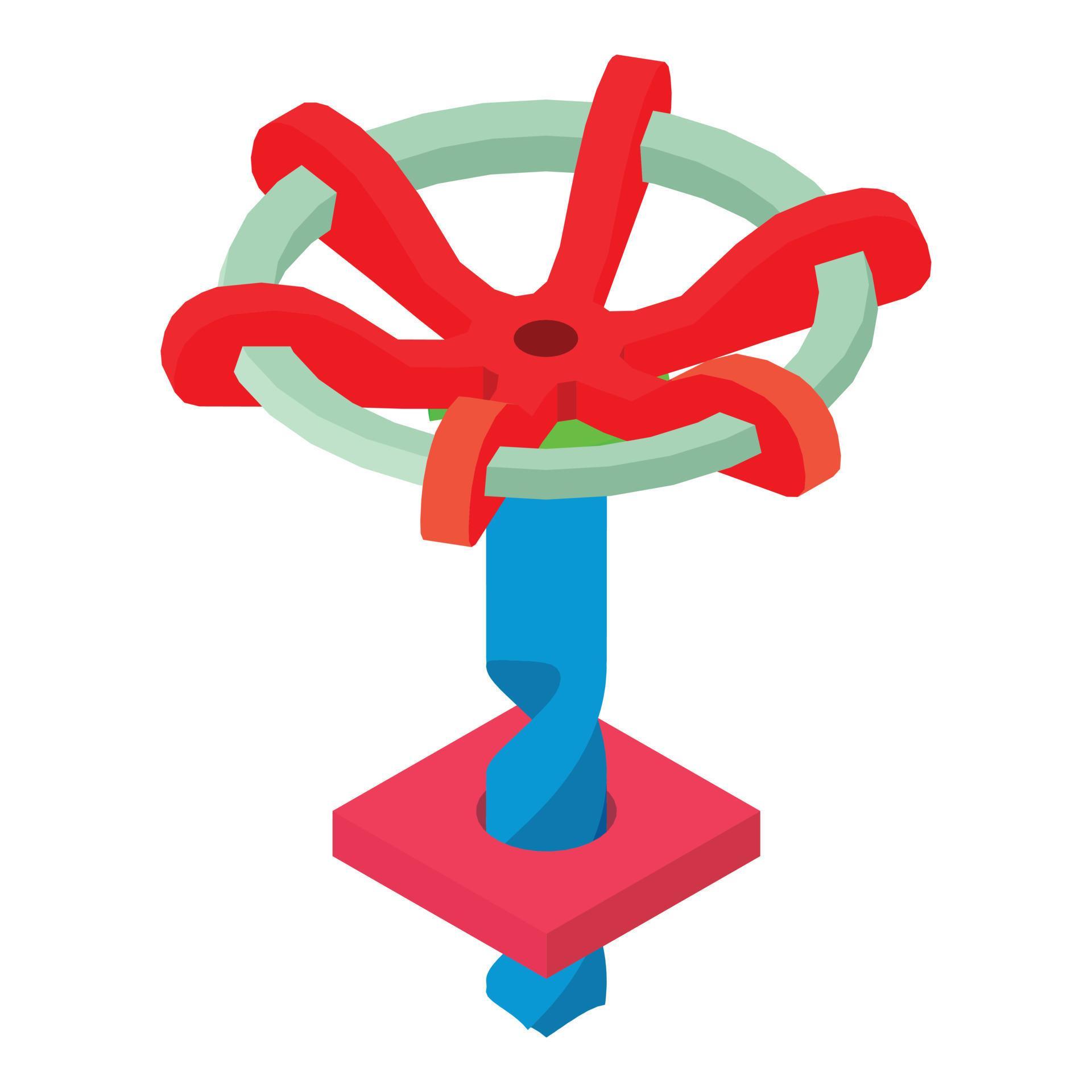 Drilling process icon isometric vector. Cnc machine drilling and round ... Drilling process icon isometric vector. Cnc machine drilling and round ...