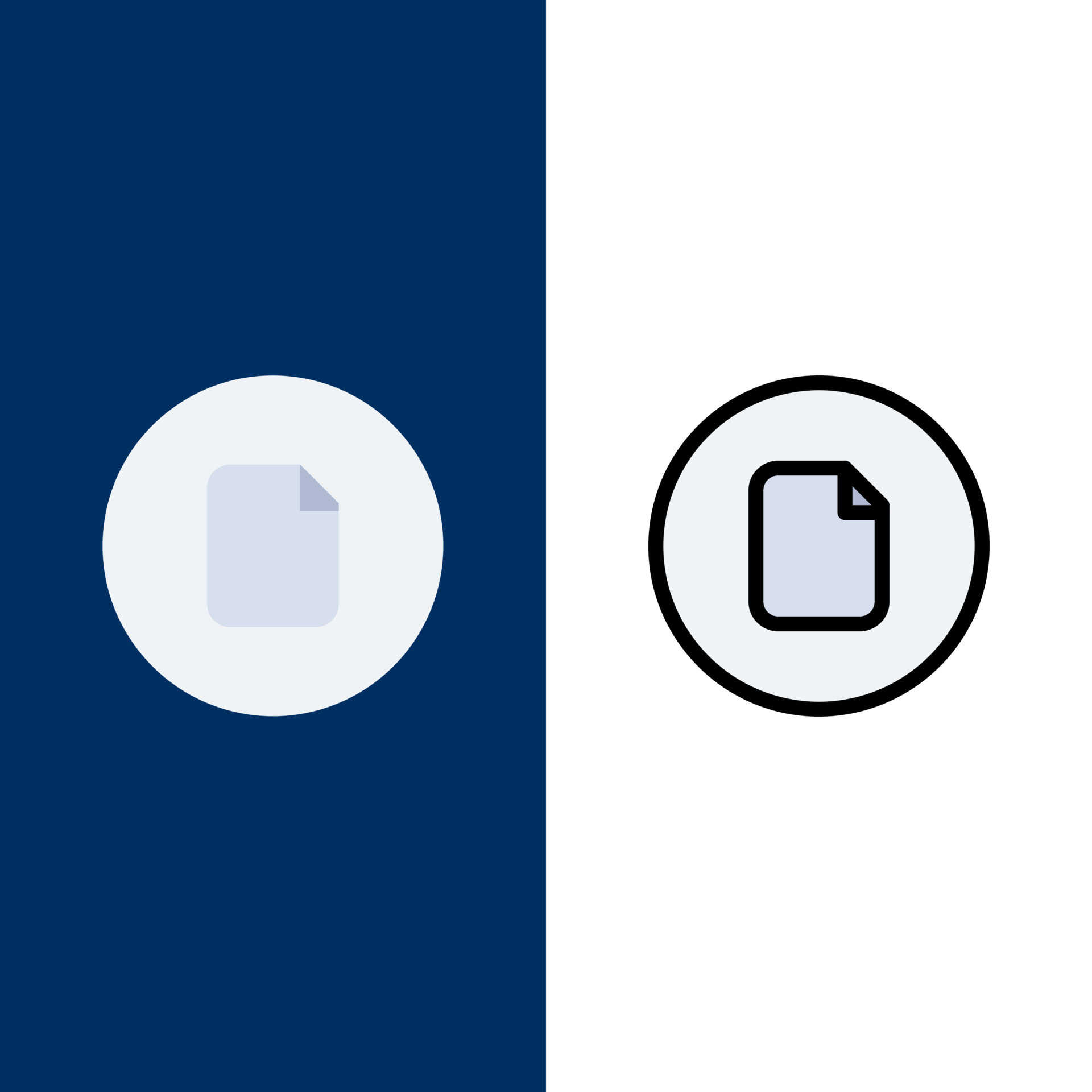 Document File Basic Ui Icons Flat And Line Filled Icon Set Vector Blue Background 15049785