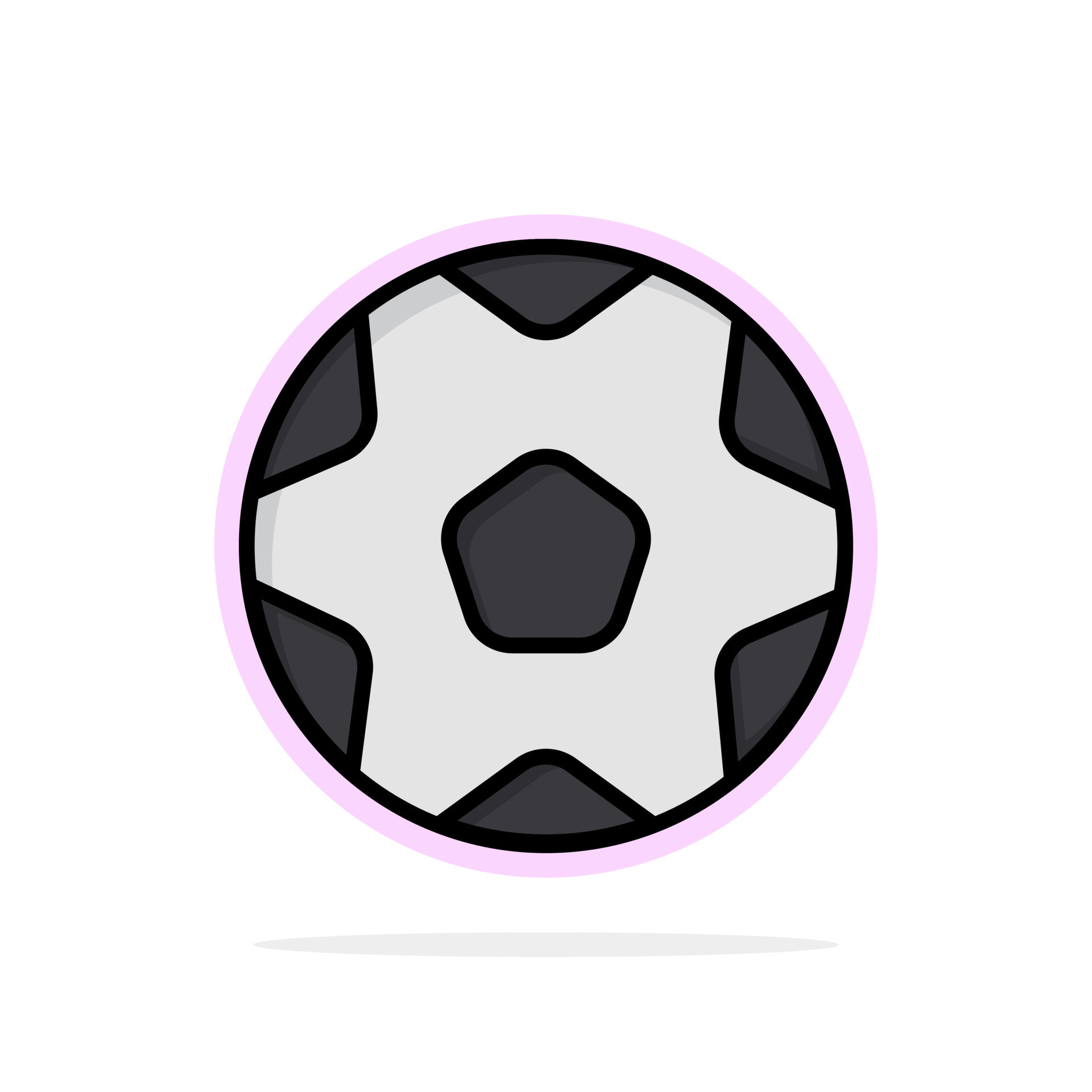Football Ball Sports Soccer Abstract Circle Background Flat color Icon ... Football Ball Sports Soccer Abstract Circle Background Flat color Icon ...