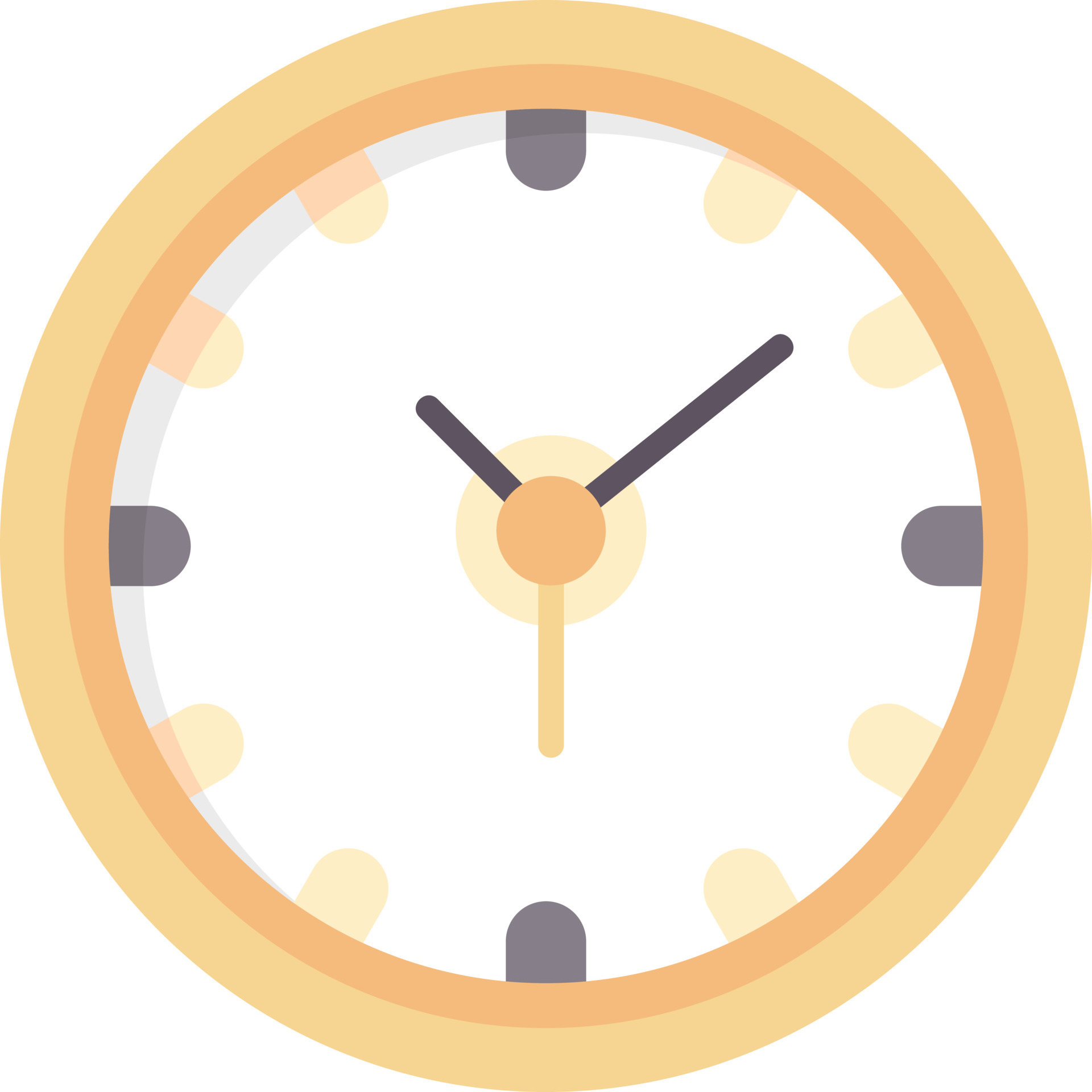 Clock Creative Icon Design 15057993 Vector Art At Vecteezy