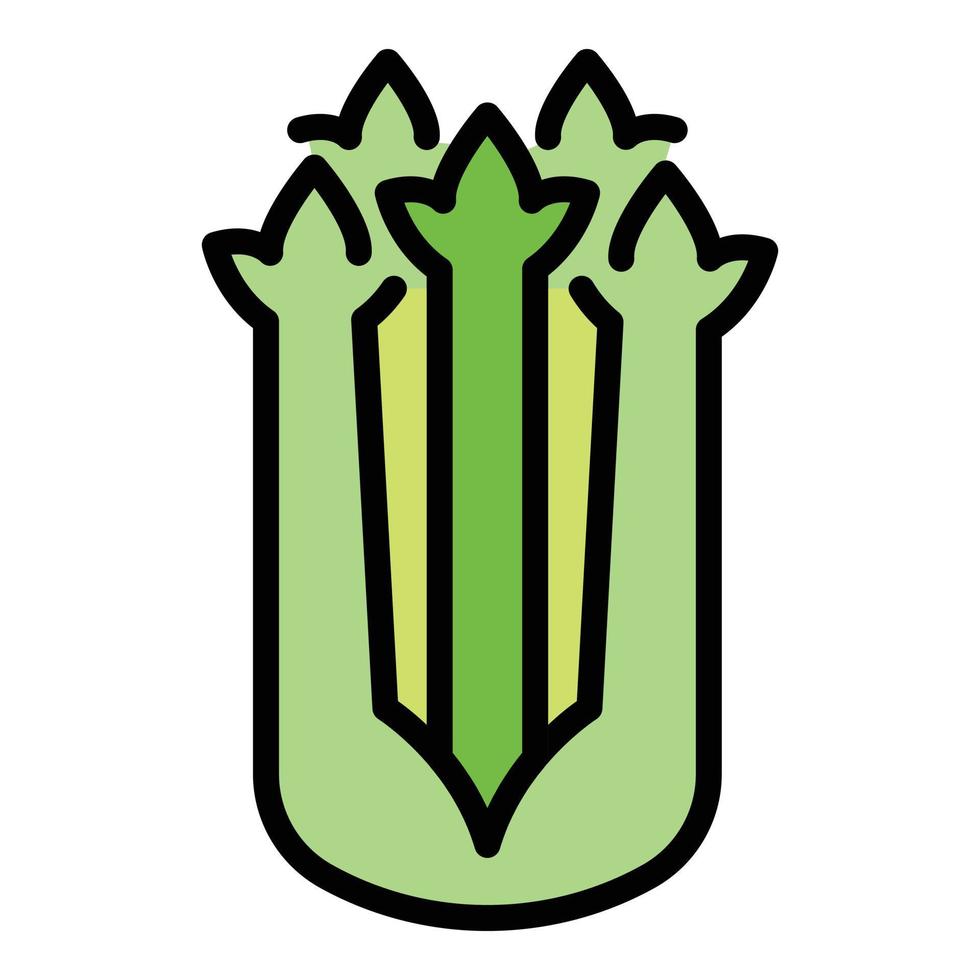 Bio celery icon color outline vector 15062701 Vector Art at Vecteezy
