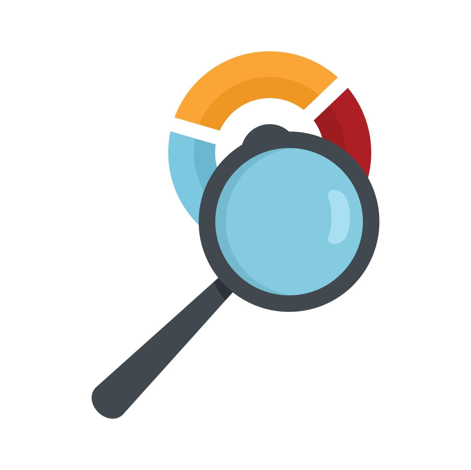 Magnifier pie chart icon flat isolated vector 15063076 Vector Art at ... Magnifier pie chart icon flat isolated vector 15063076 Vector Art at ...