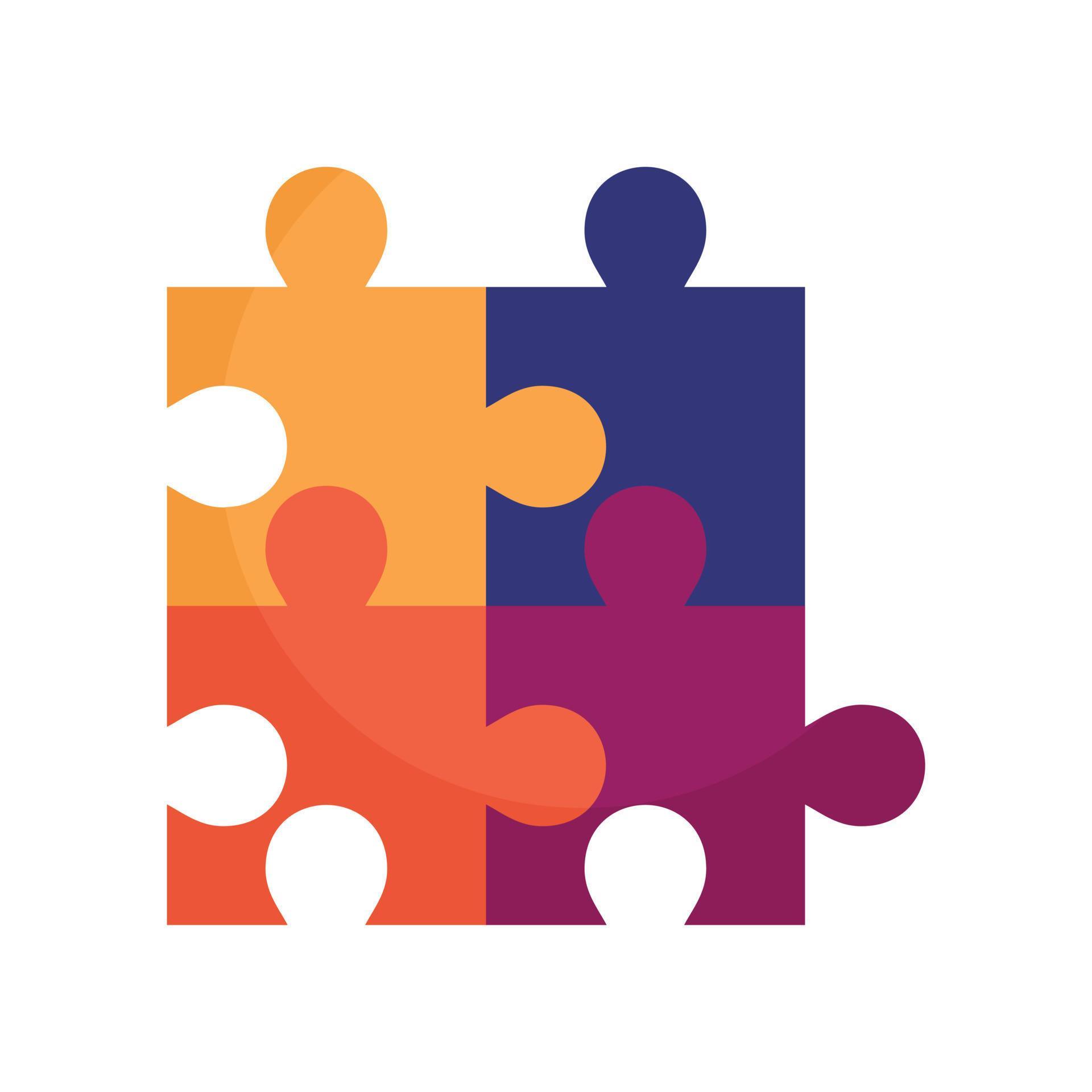 Cube Puzzle Icon Flat Isolated Vector 15063409 Vector Art At Vecteezy