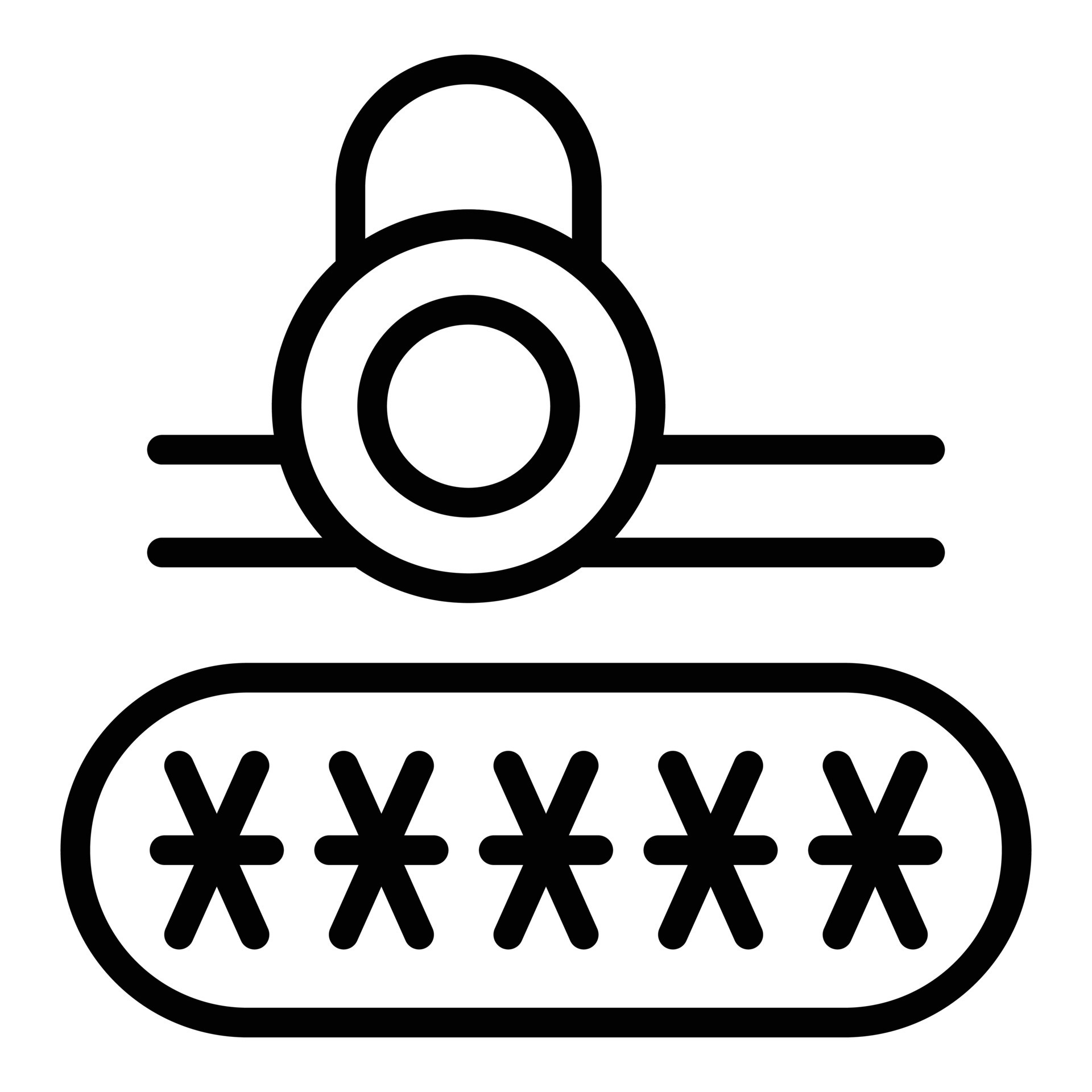 Secure Password Icon Outline Vector Stop Cyber 15064009 Vector Art At