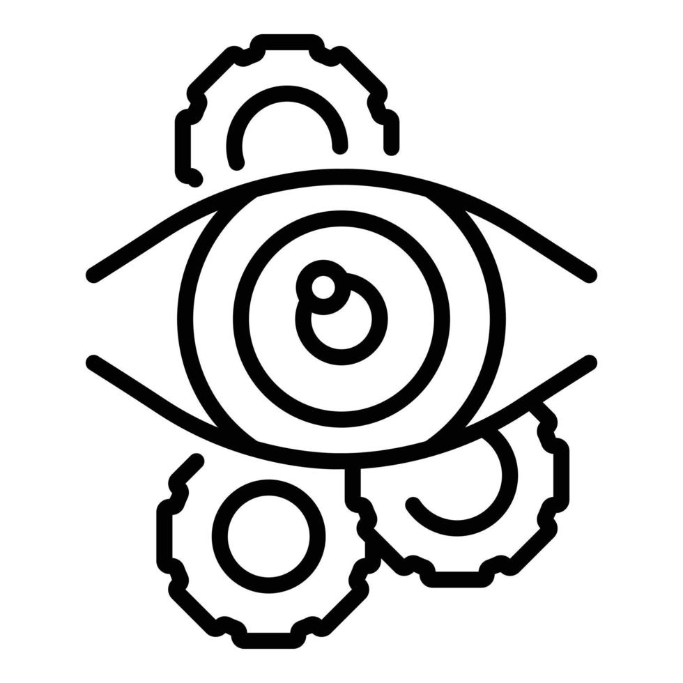 Visual sensory icon outline vector. Cognitive perception 15064195 ... Visual sensory icon outline vector. Cognitive perception 15064195 ...