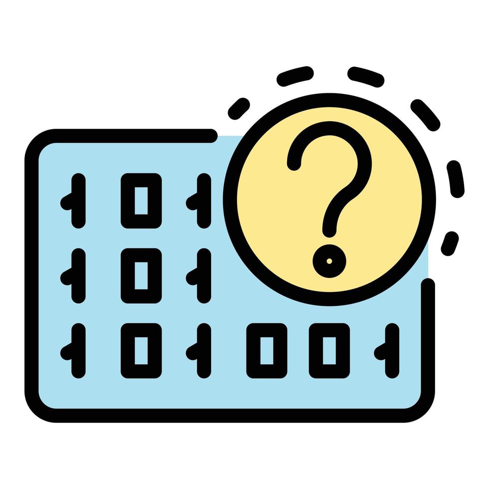 Cipher Security Icon Color Outline Vector 15064348 Vector Art At Vecteezy