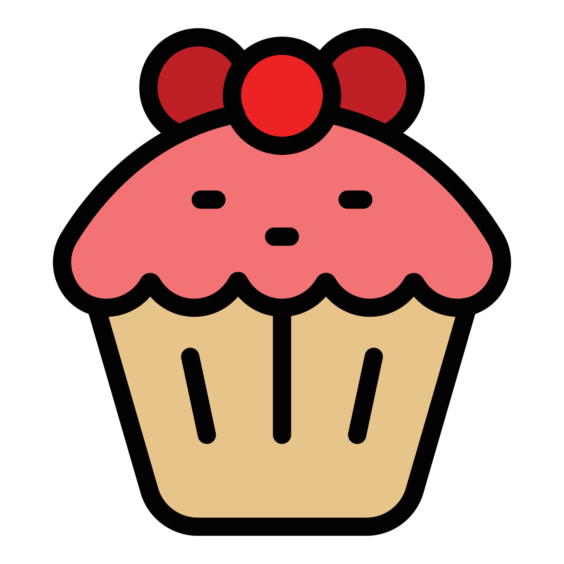 Cupcake Icon Color Outline Vector 15064575 Vector Art At Vecteezy