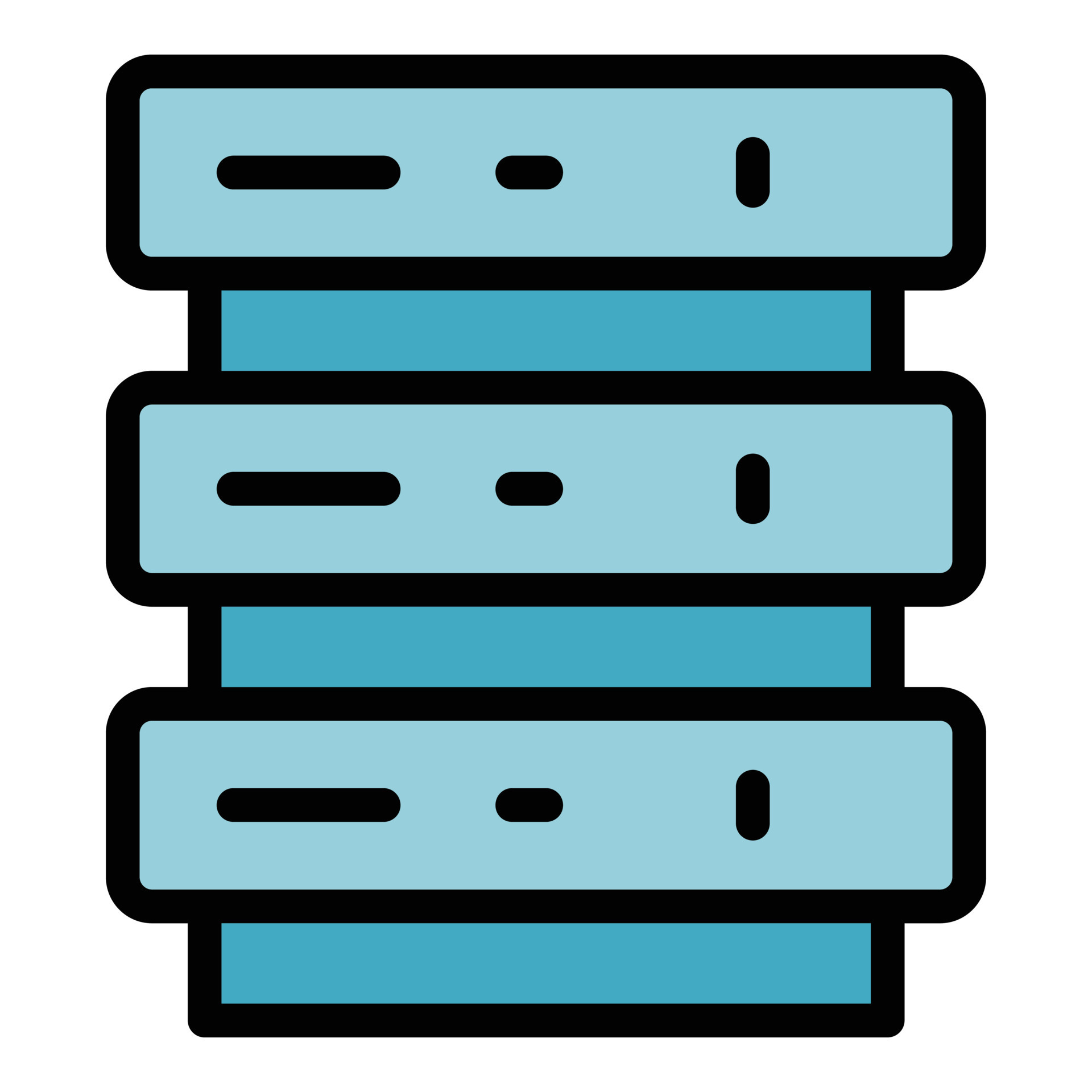 Server interface icon color outline vector 15064654 Vector Art at Vecteezy