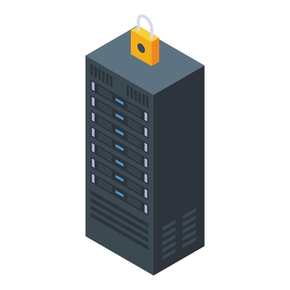 Server Rack Icon Isometric Vector Room Center 15065301 Vector Art At Vecteezy