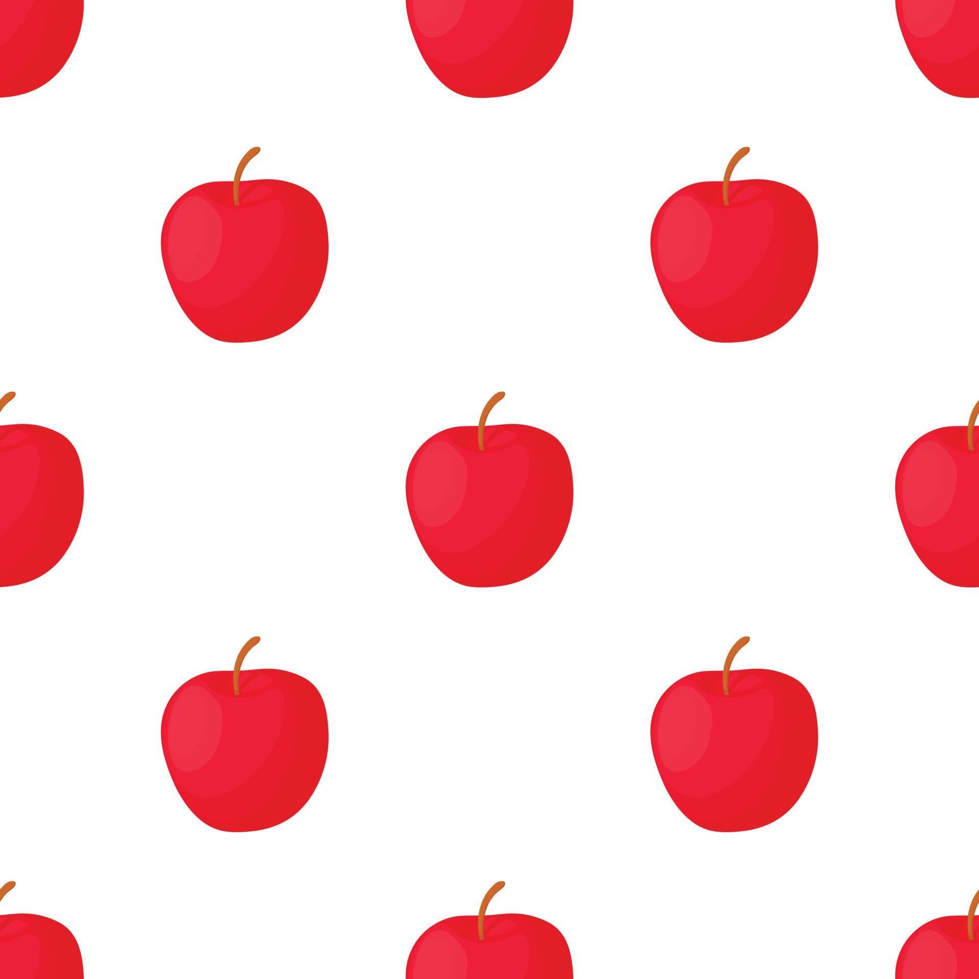 Red Apple Pattern Seamless Vector 15065429 Vector Art At Vecteezy