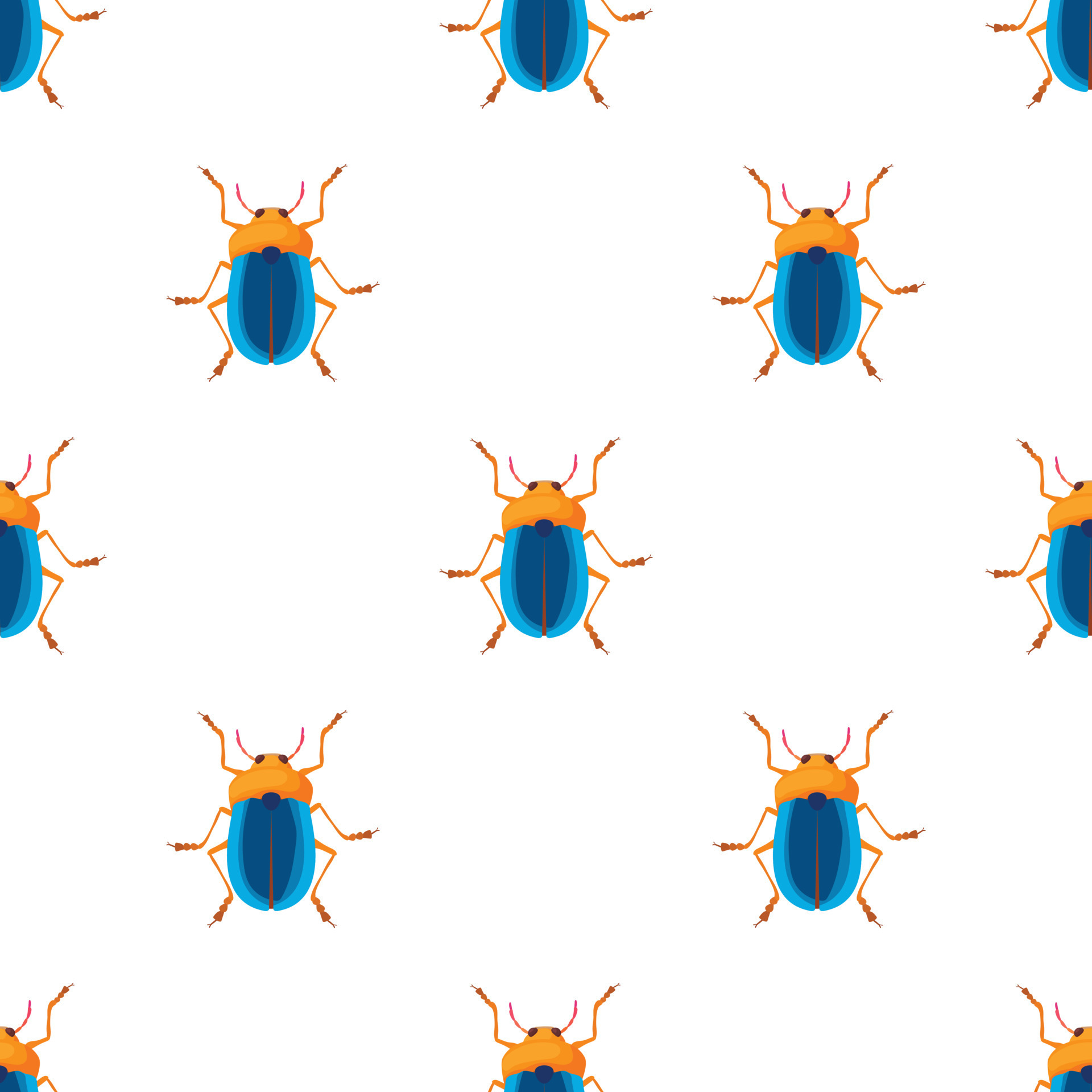 Bug pattern seamless vector 15065462 Vector Art at Vecteezy