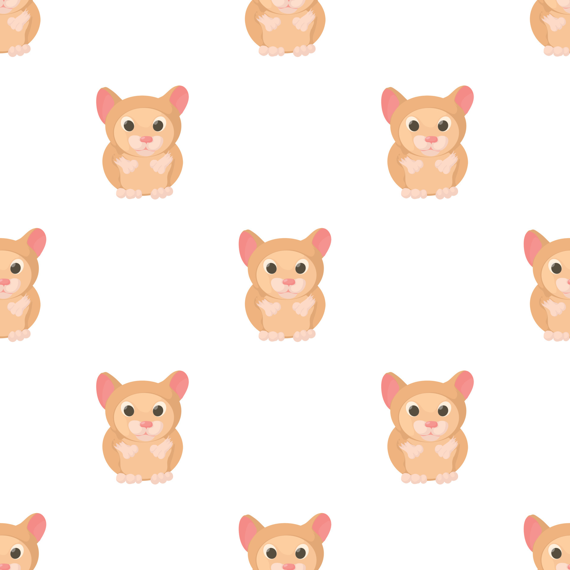 Hamster pattern seamless vector 15065821 Vector Art at Vecteezy
