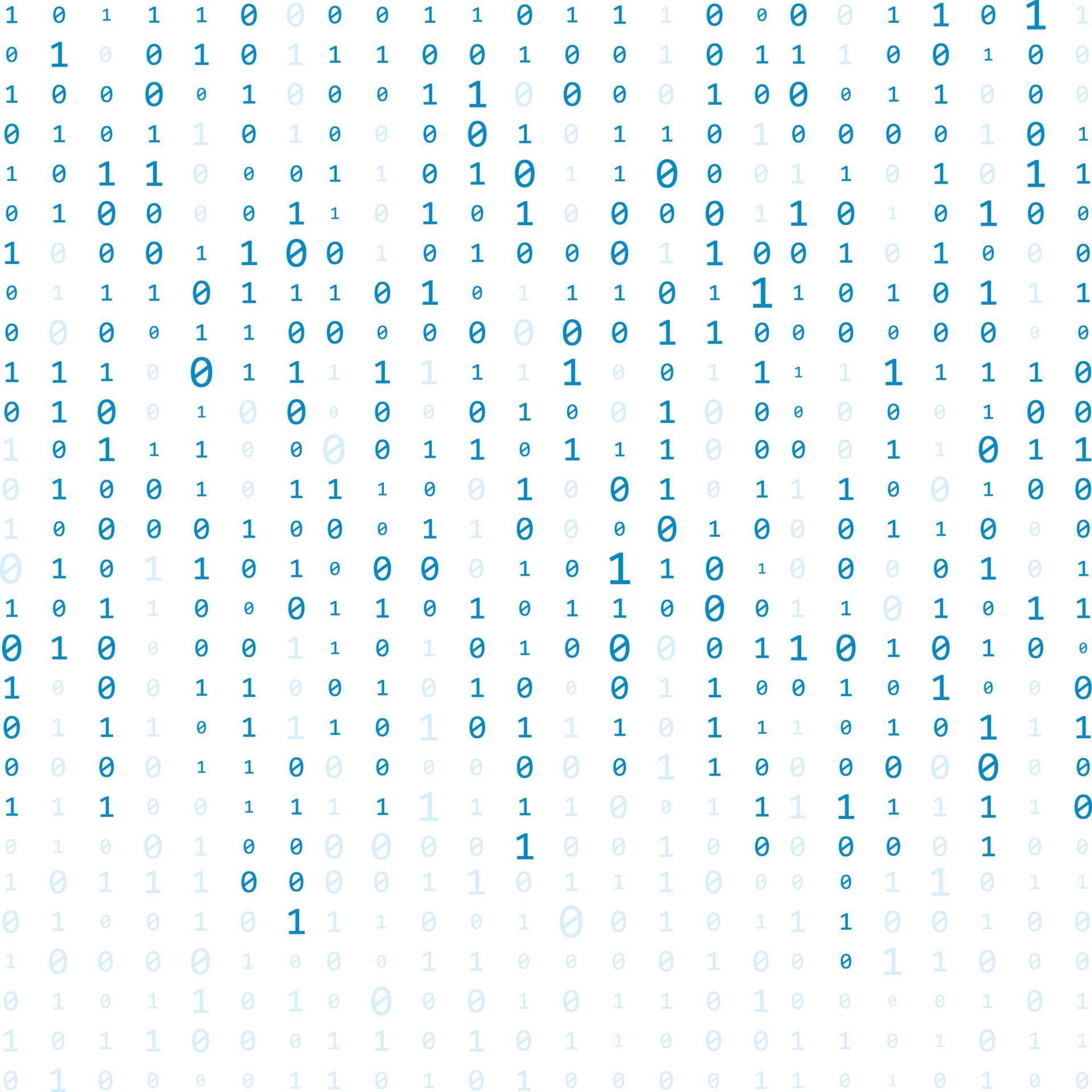 Background with numbers on the screen. Binary code zero one. Matrix ...