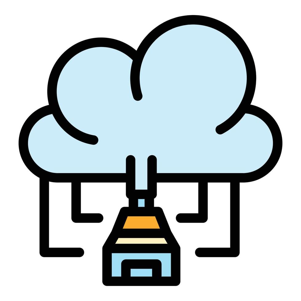 Data cloud icon color outline vector 15069085 Vector Art at Vecteezy