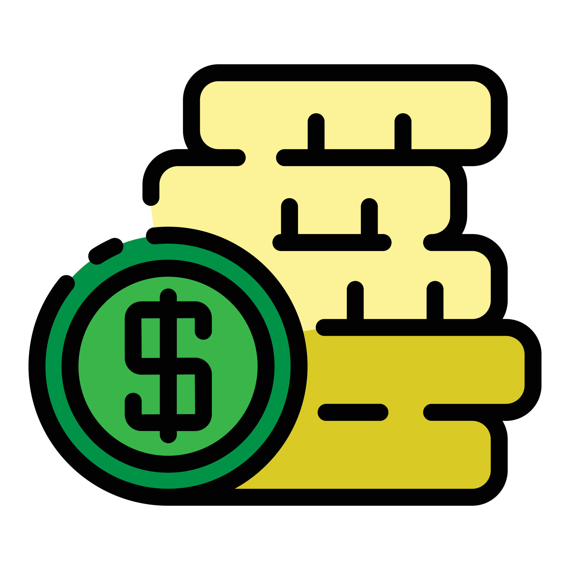 Blockchain Icon Color Outline Vector 15069384 Vector Art At Vecteezy