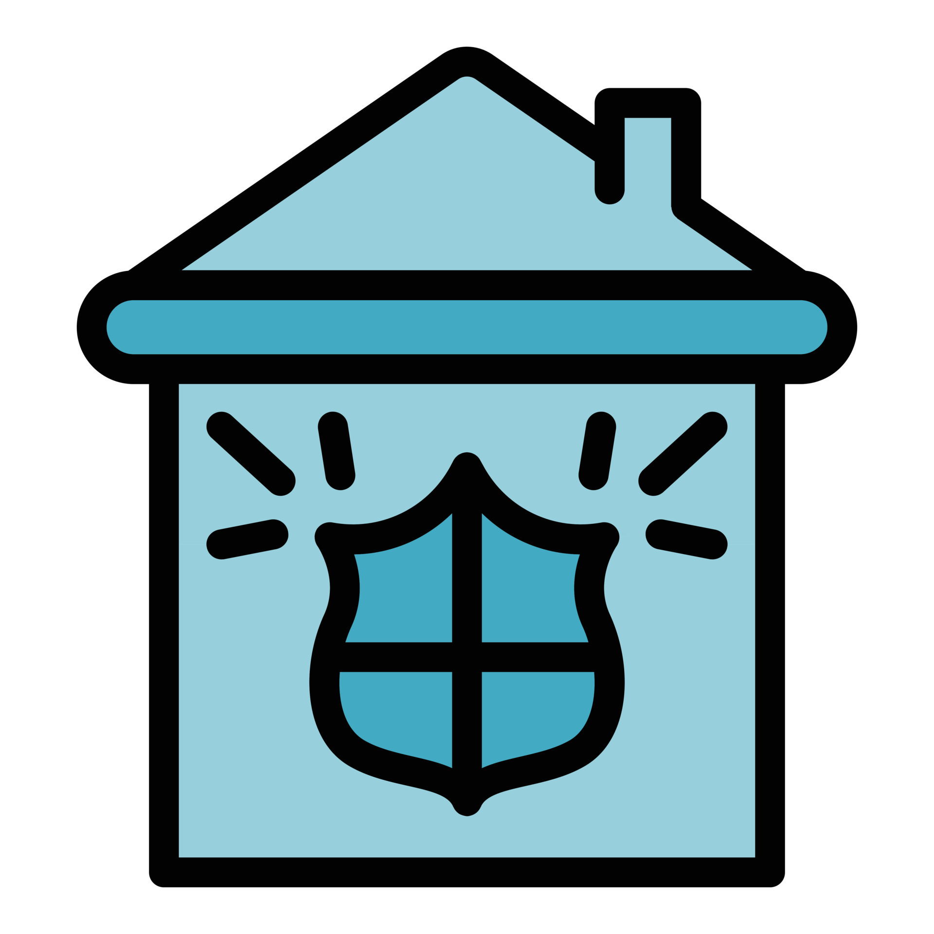 House Security Icon Color Outline Vector 15069801 Vector Art At Vecteezy