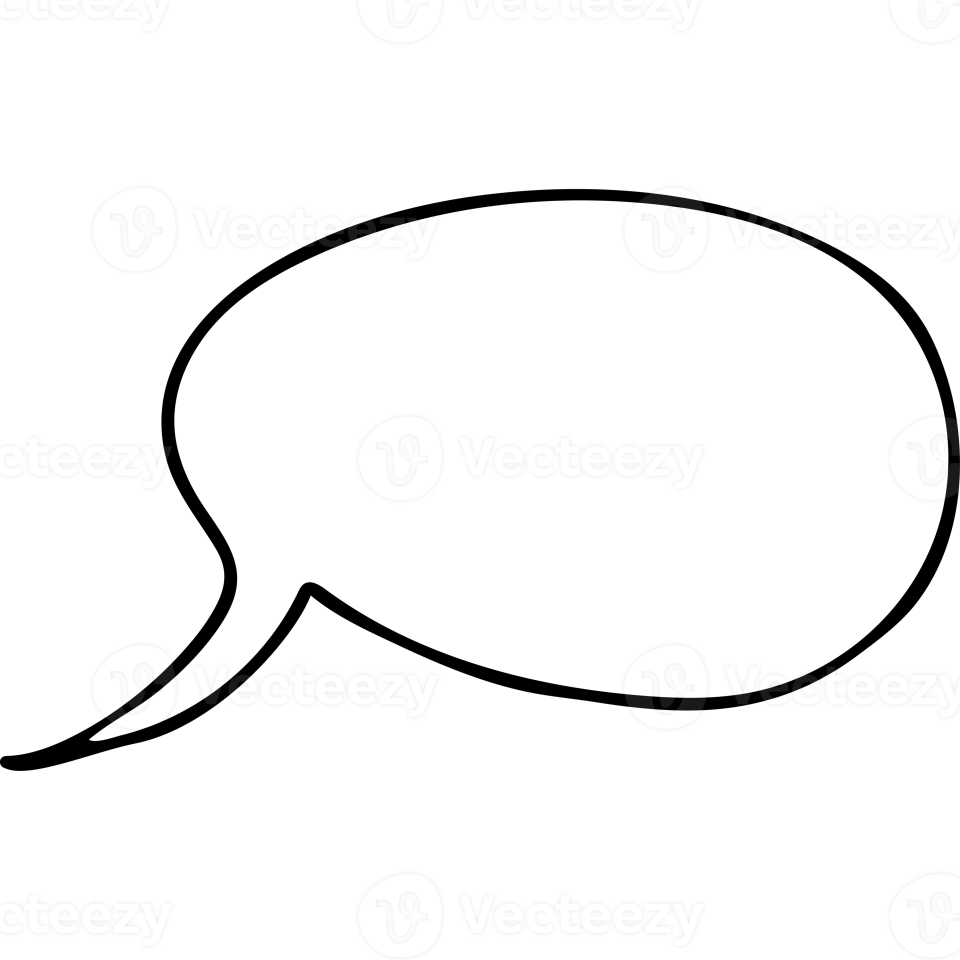 Empty text bubble 15071406 PNG