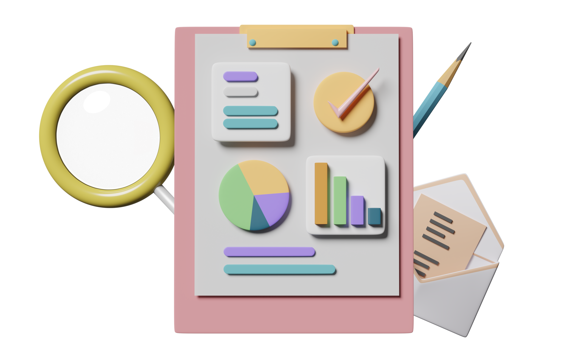 Chartsgraph With Analysis Business Financial Data White Clipboard
