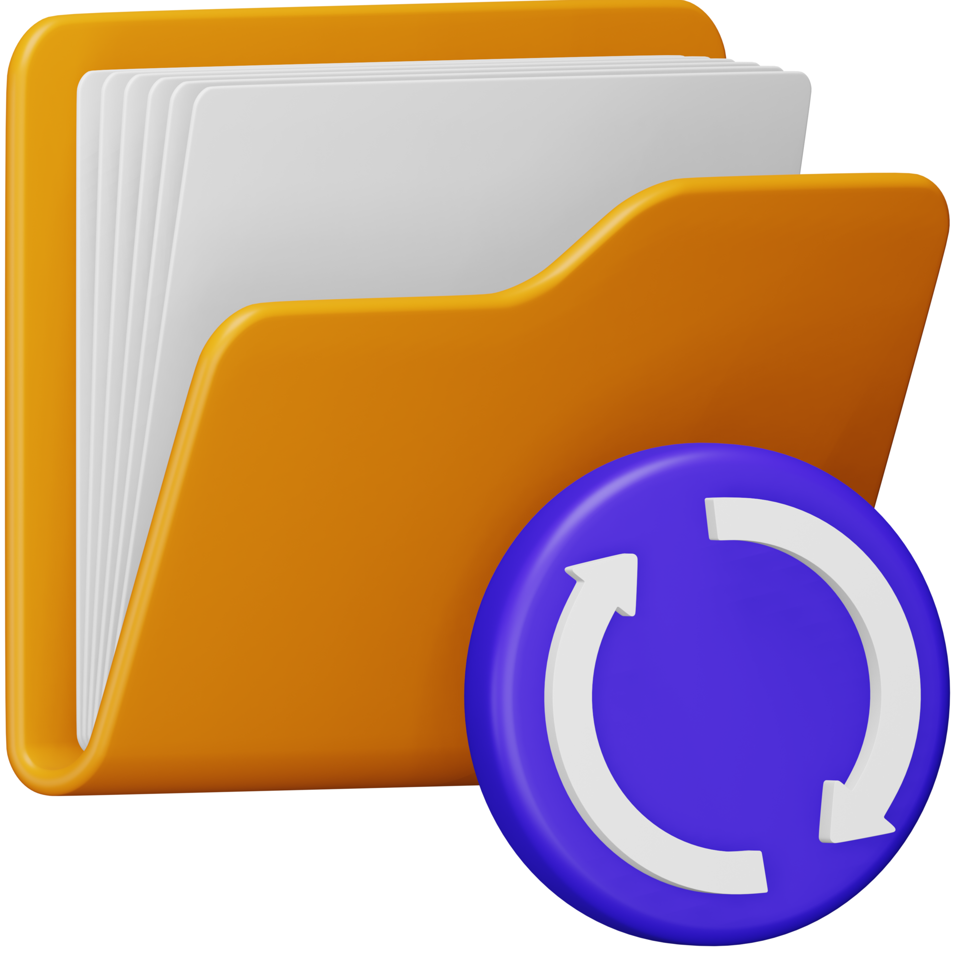 Sync folder 3d rendering isometric icon. 15072067 PNG Sync folder 3d rendering isometric icon. 15072067 PNG