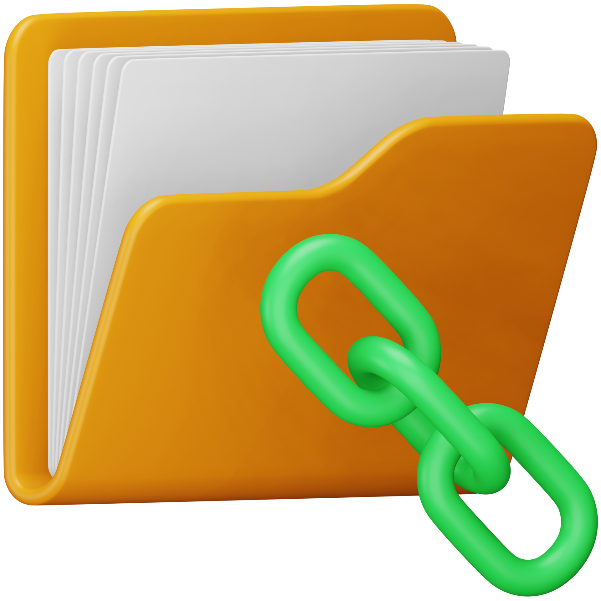 Link Folder 3d Rendering Isometric Icon 15072079 Png