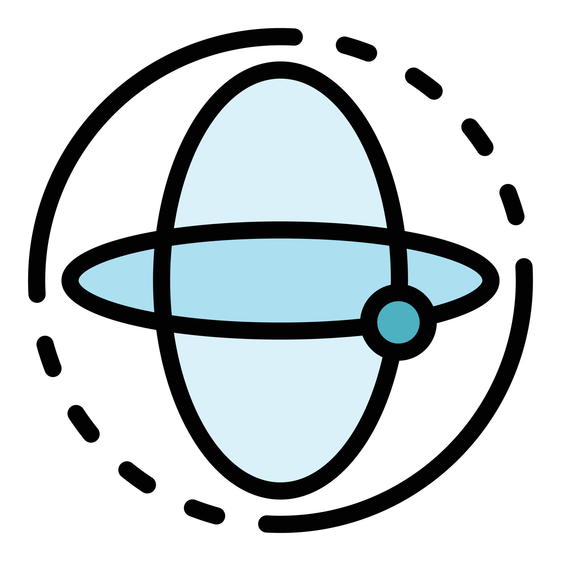Aerospace Gyroscope Icon Color Outline Vector 15075050 Vector Art At