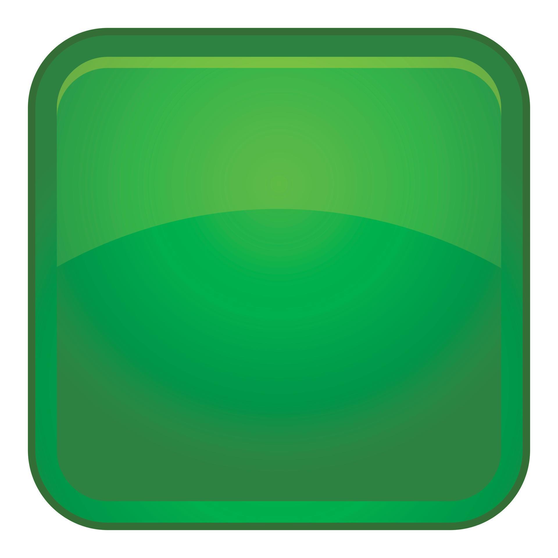 Green button icon, cartoon style 15076044 Vector Art at Vecteezy