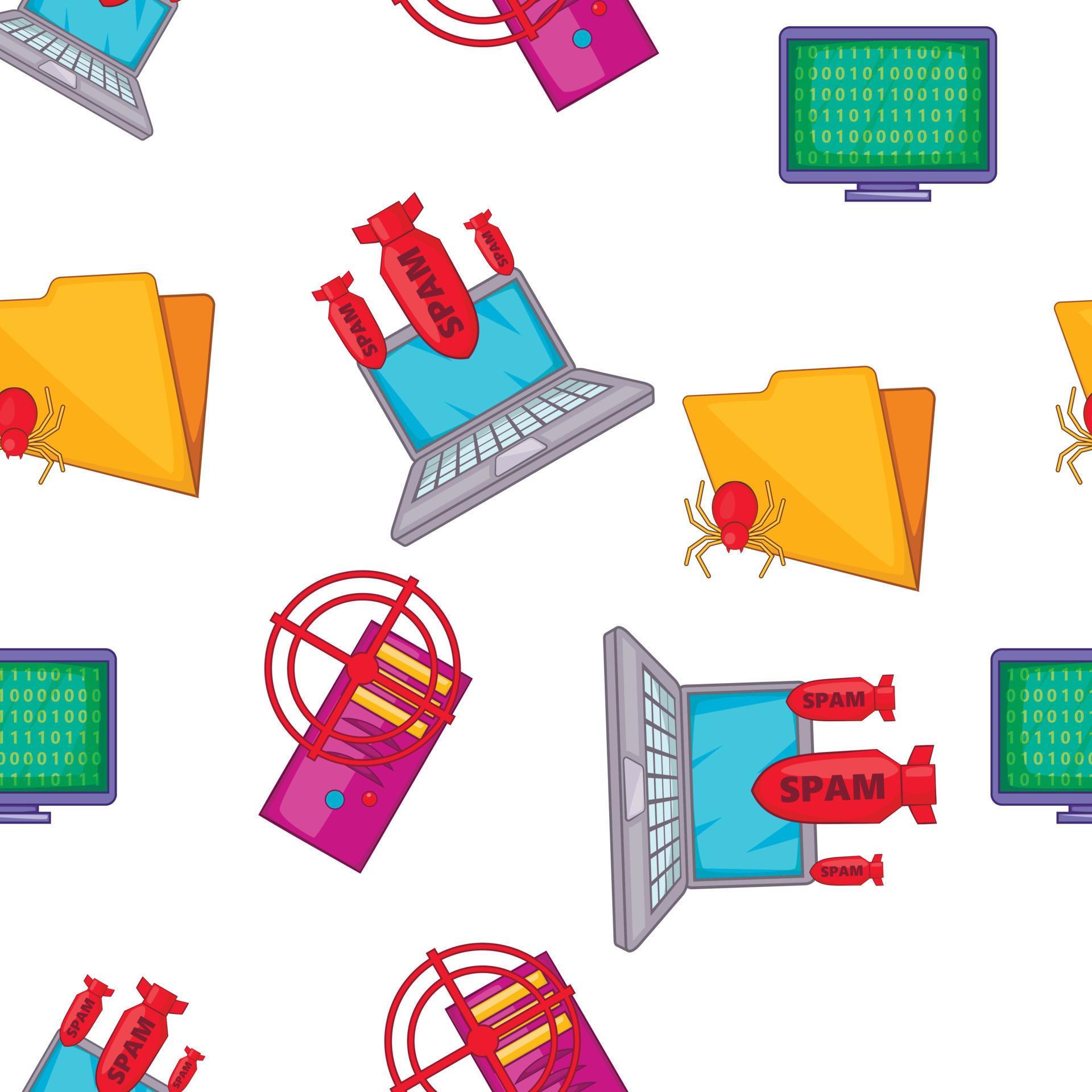 Computer security pattern, cartoon style 15076764 Vector Art at Vecteezy