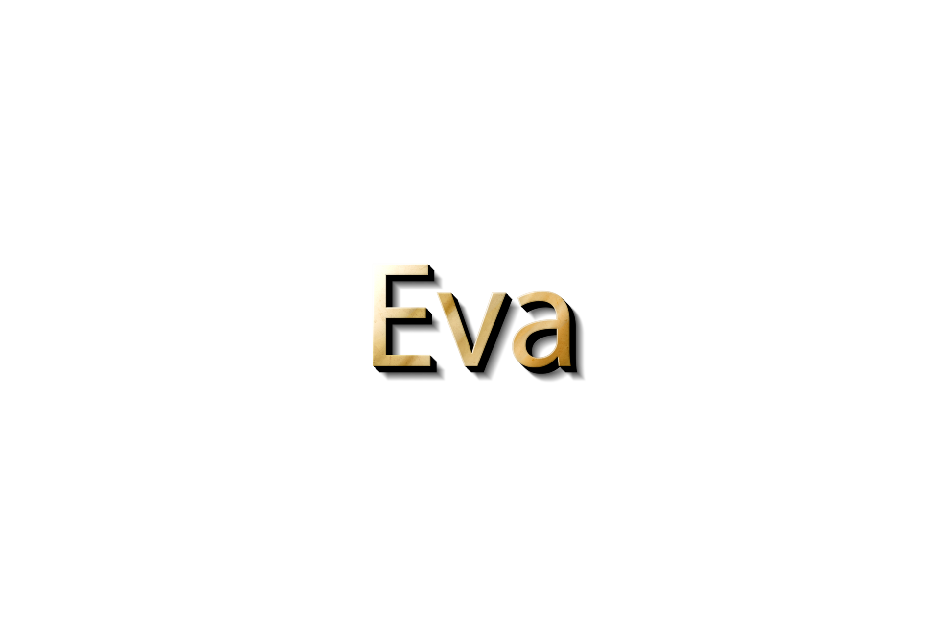 Free EVA 3D NAME 15079593 PNG with Transparent Background