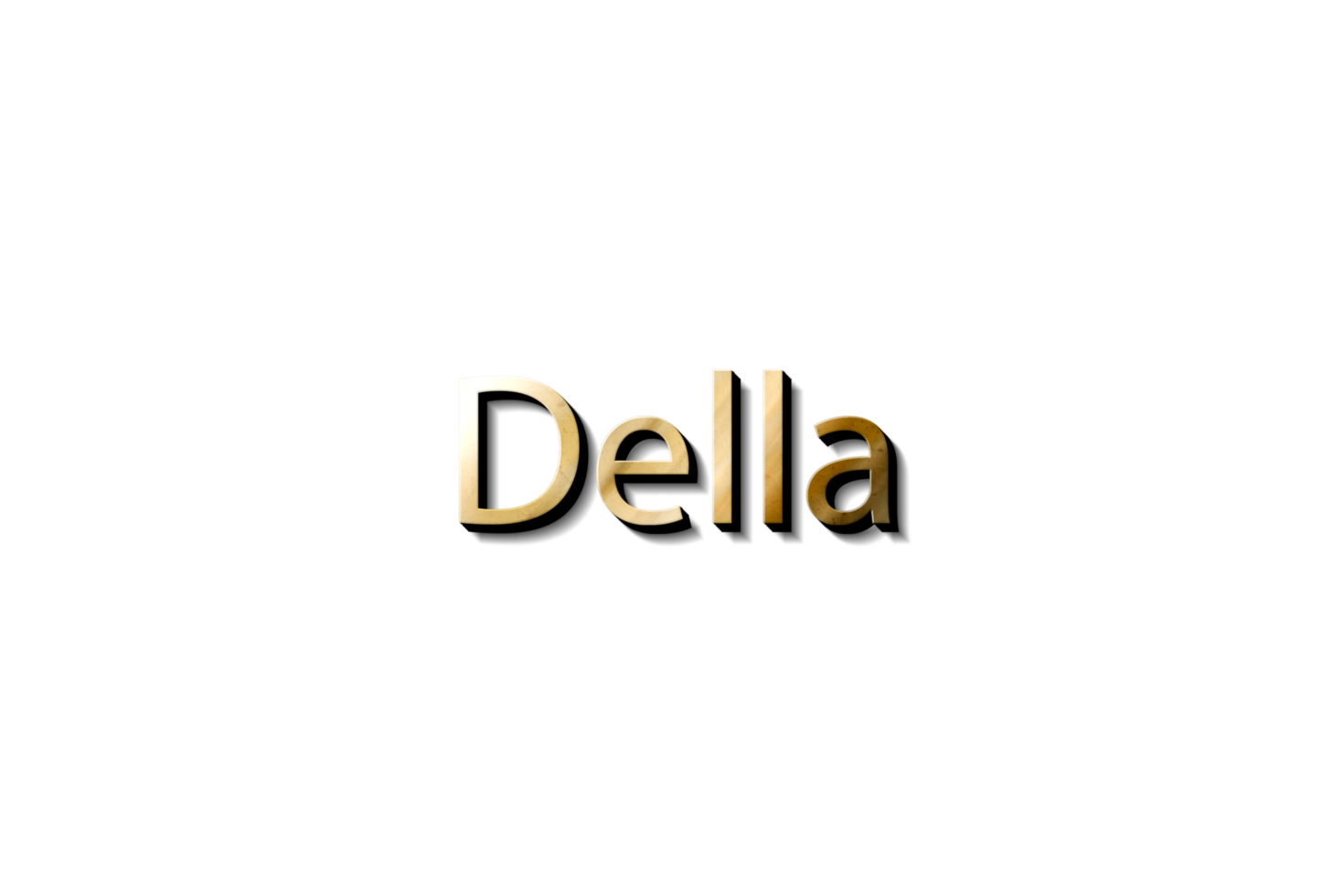 Della 3d Name 15079600 Png