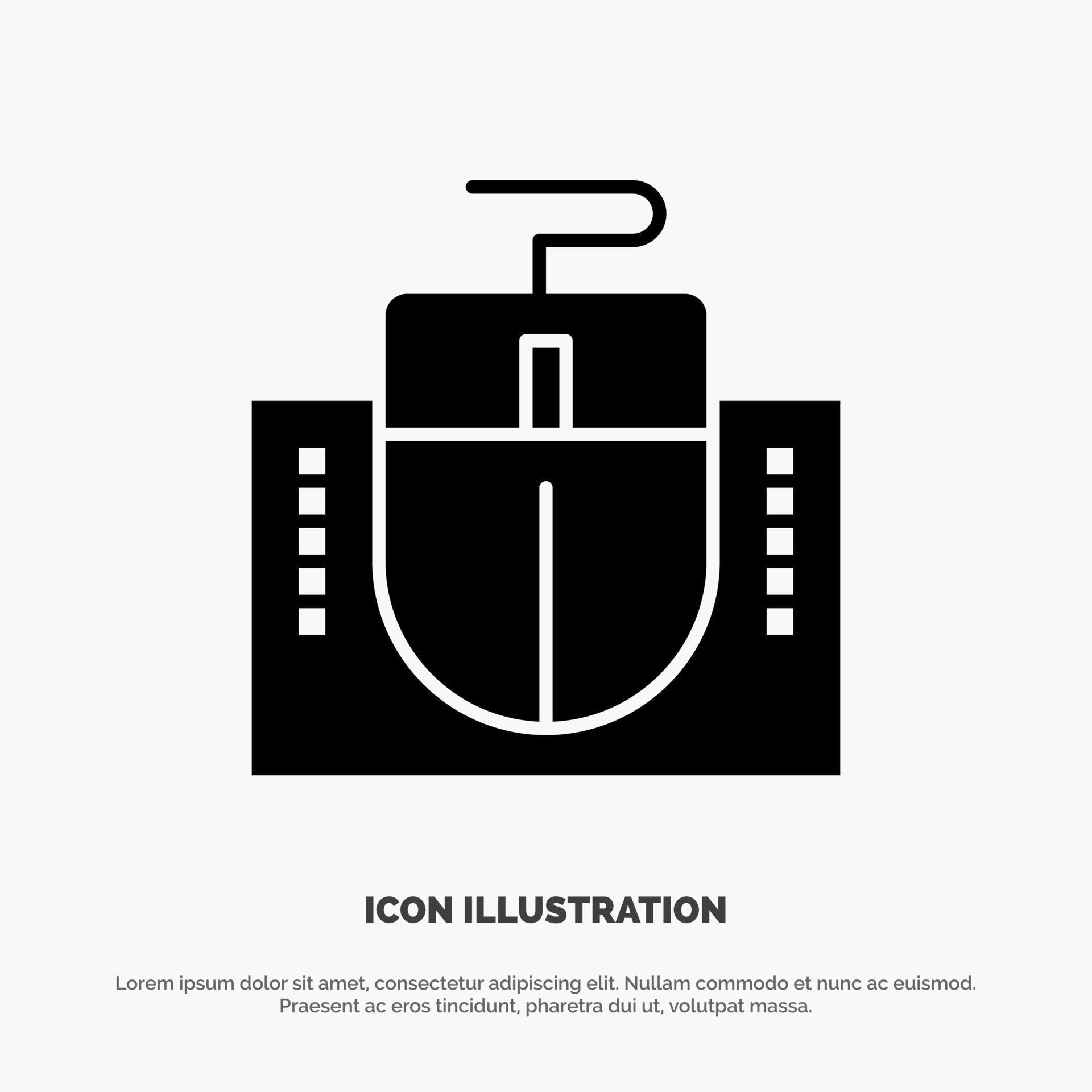 Mouse Computer Hardware Education Solid Black Glyph Icon 15080079 ... Mouse Computer Hardware Education Solid Black Glyph Icon 15080079 ...