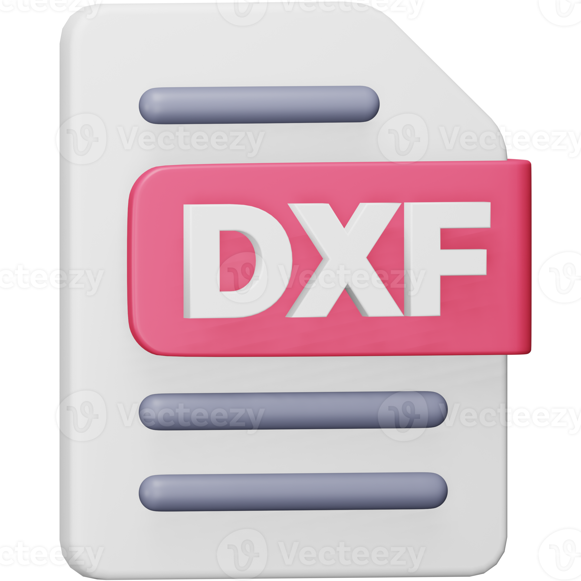Dxf File Format 3d Rendering Isometric Icon 15081195 Png
