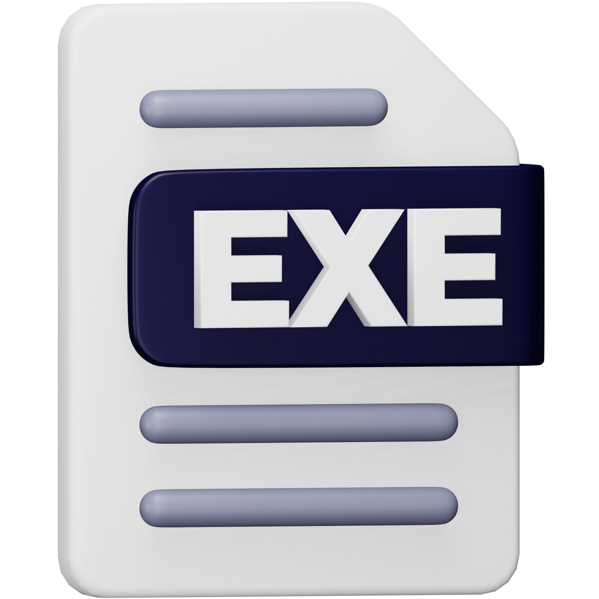 Exe File Format 3d Rendering Isometric Icon 15081232 Png