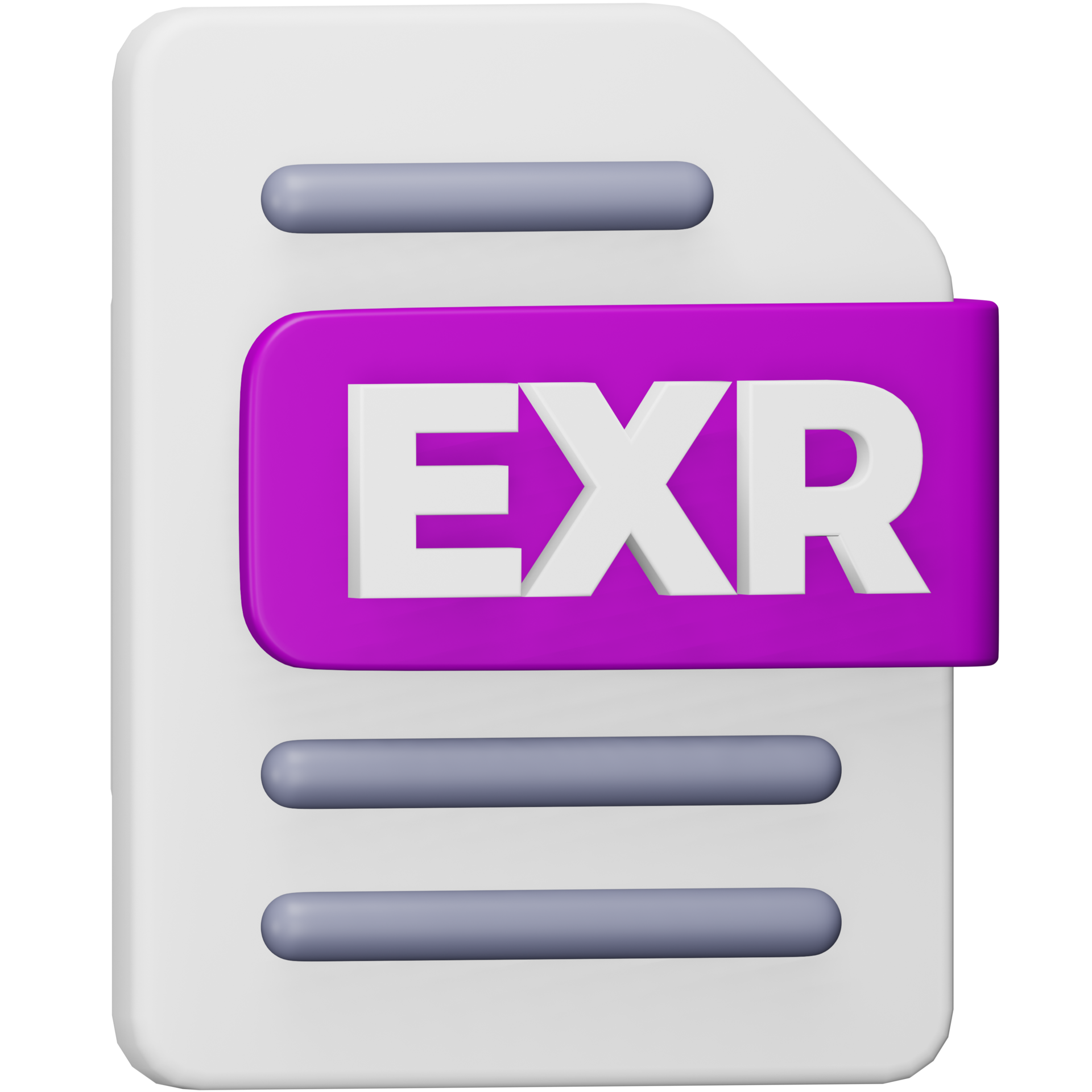 Free Exr File Format 3d Rendering Isometric Icon 15081383 Png With