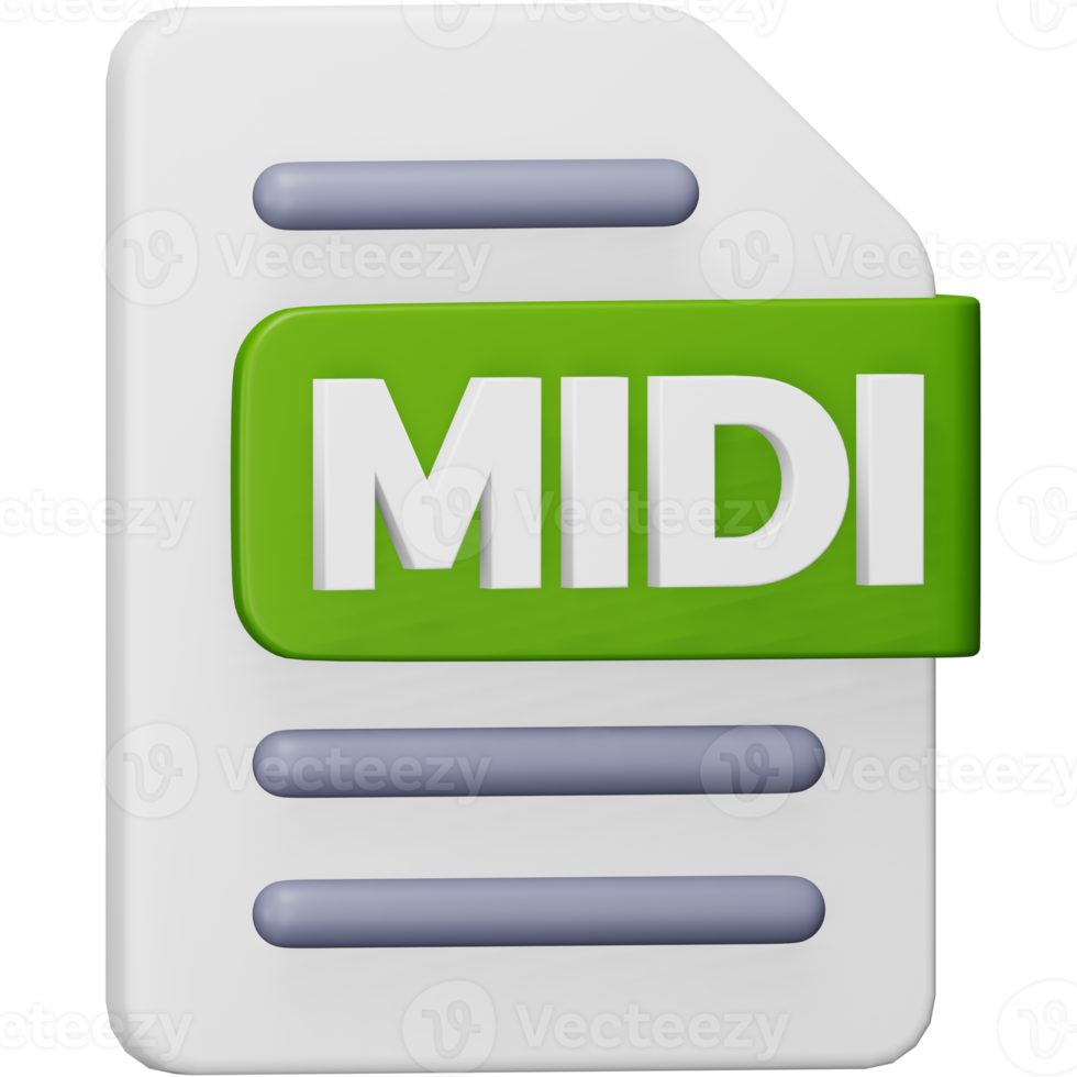 Midi file format 3d rendering isometric icon. 15081385 PNG Midi file format 3d rendering isometric icon. 15081385 PNG