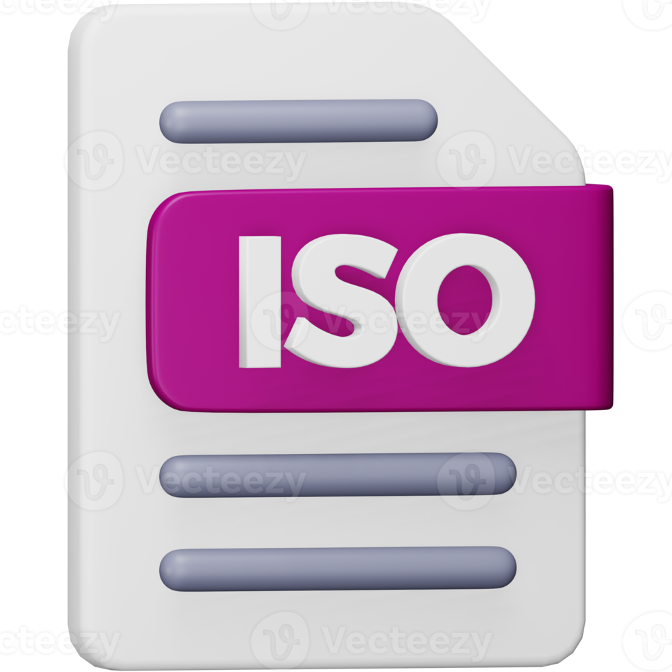 iso file formato 3d interpretazione isometrico icona. 15081401 PNG