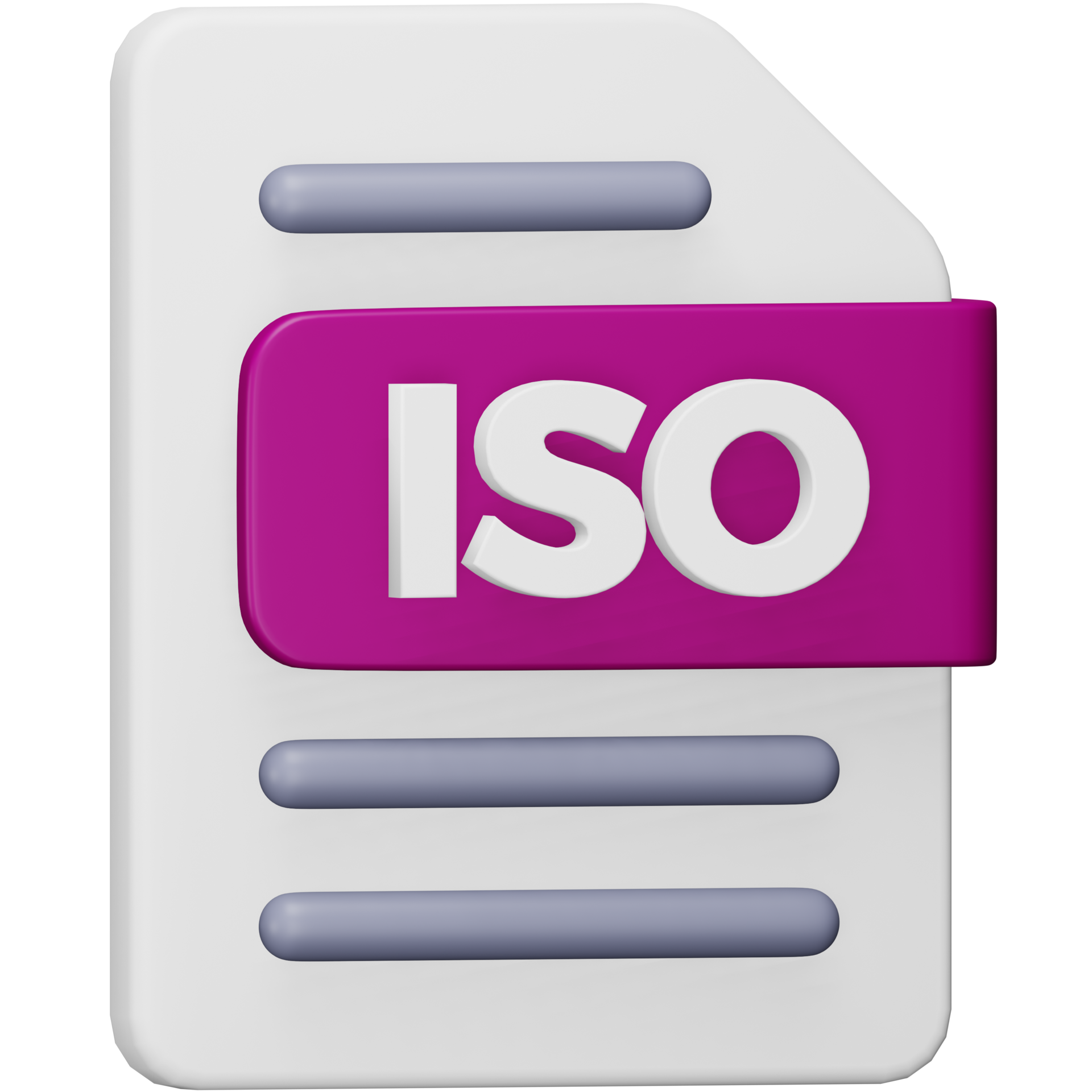 Iso File Format 3d Rendering Isometric Icon 15081401 Png