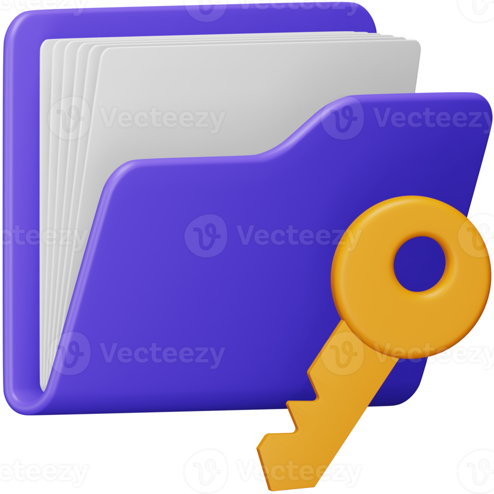 Key folder 3d rendering isometric icon. 15081409 PNG Key folder 3d rendering isometric icon. 15081409 PNG