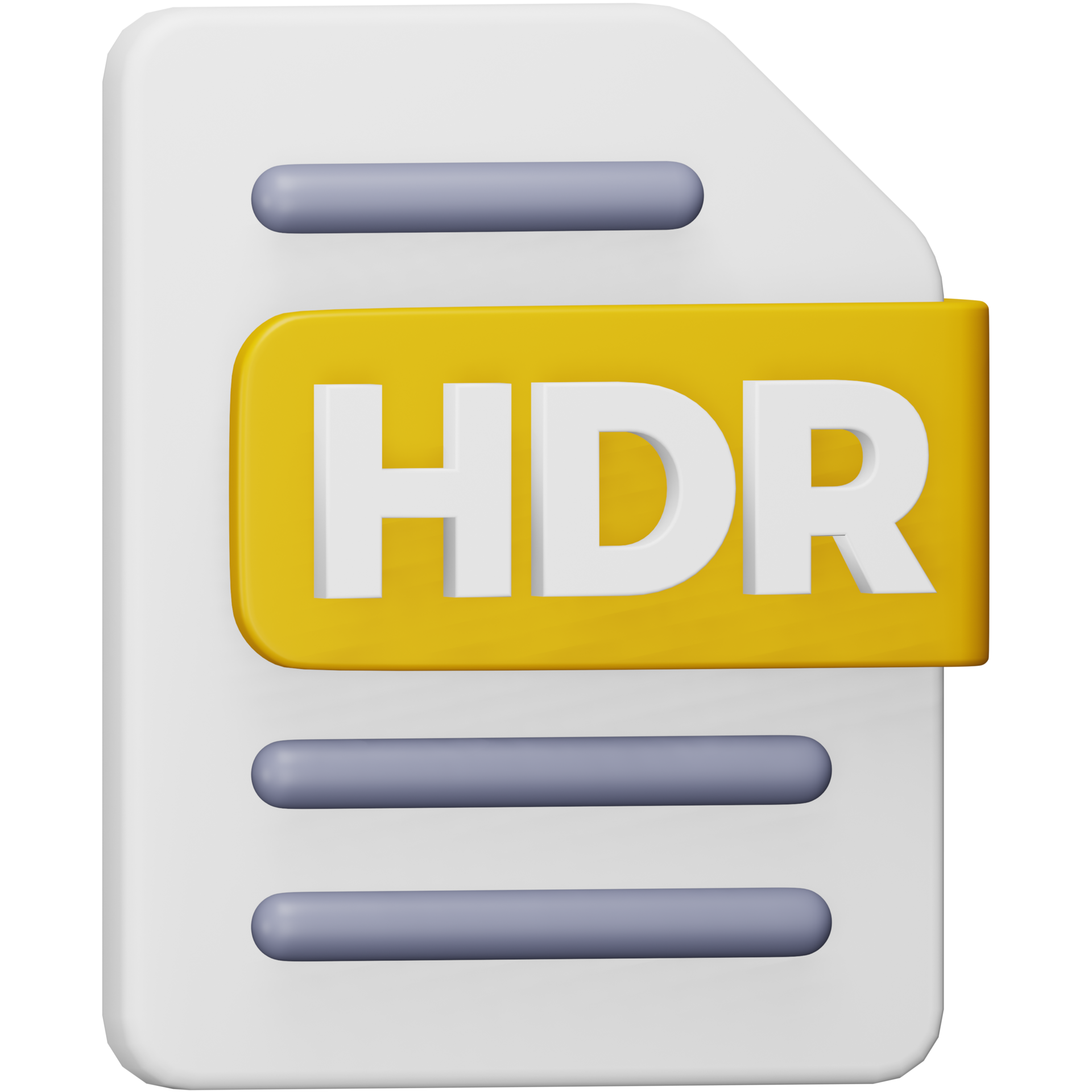 Hdr File Format 3d Rendering Isometric Icon 15081539 Png