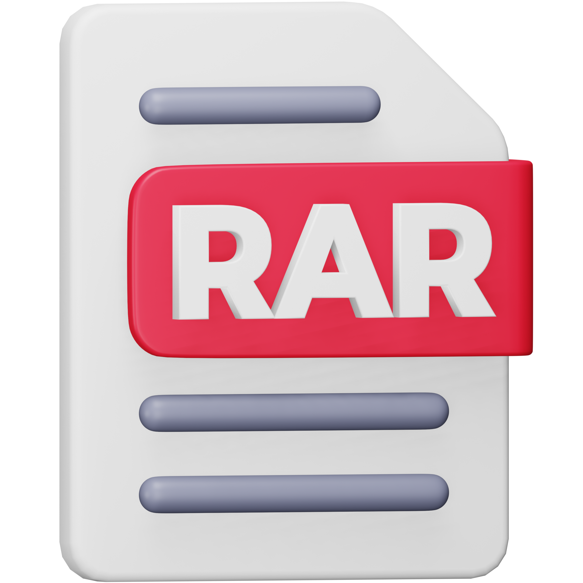 Rar File Format 3d Rendering Isometric Icon 15081540 Png