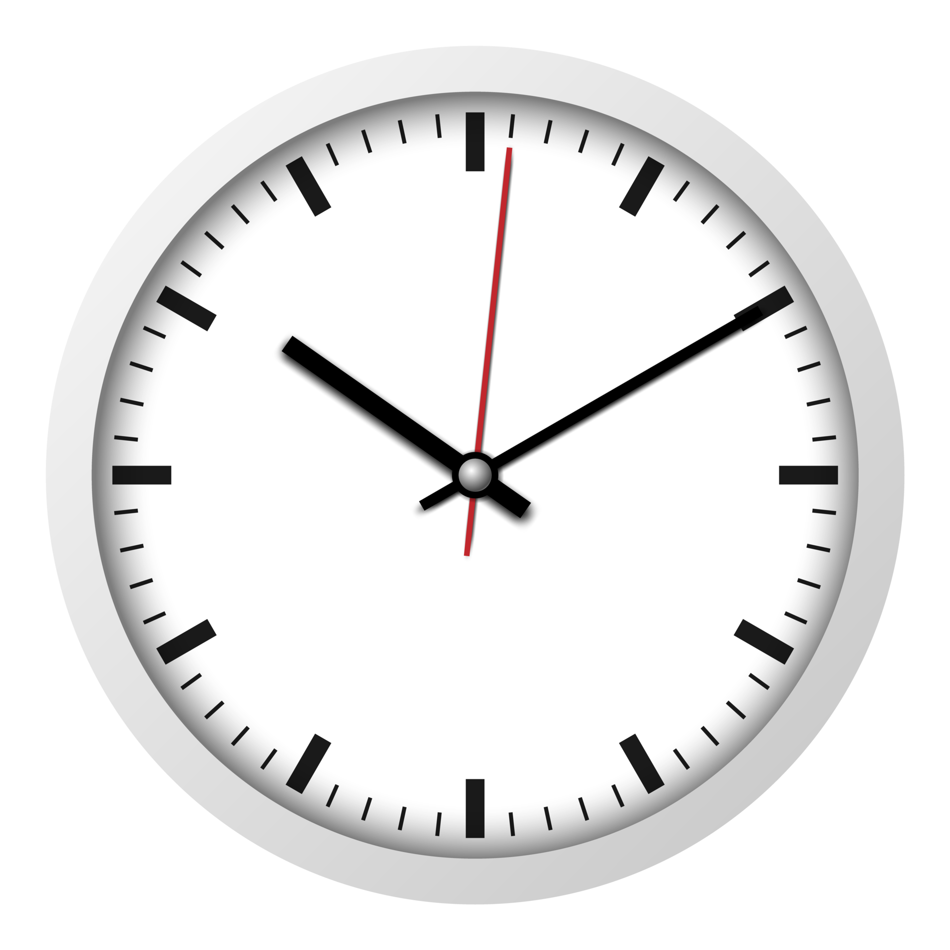 Minimal white wall clock 15082042 PNG Minimal white wall clock 15082042 PNG