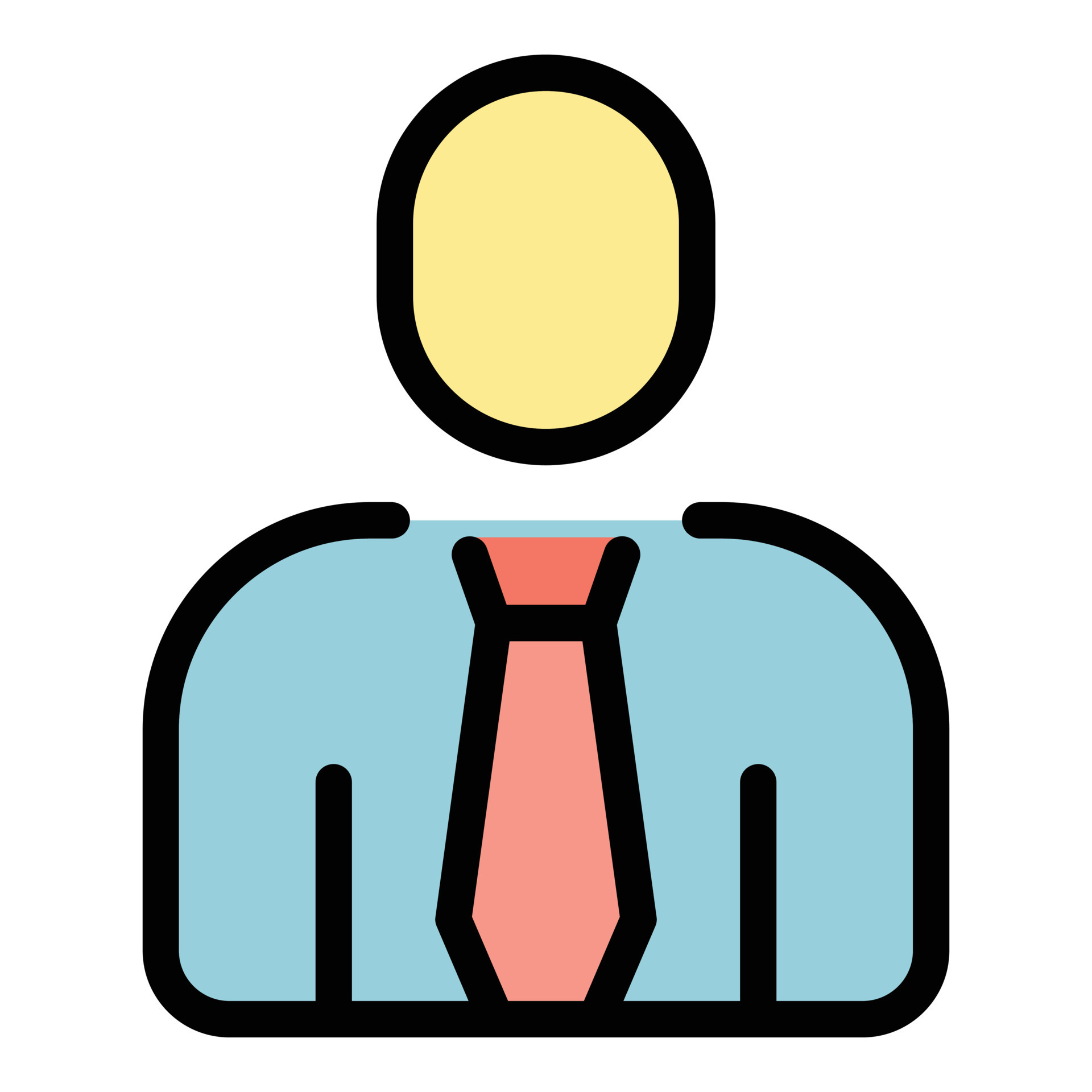 Student job manager icon color outline vector 15082115 Vector Art at ...