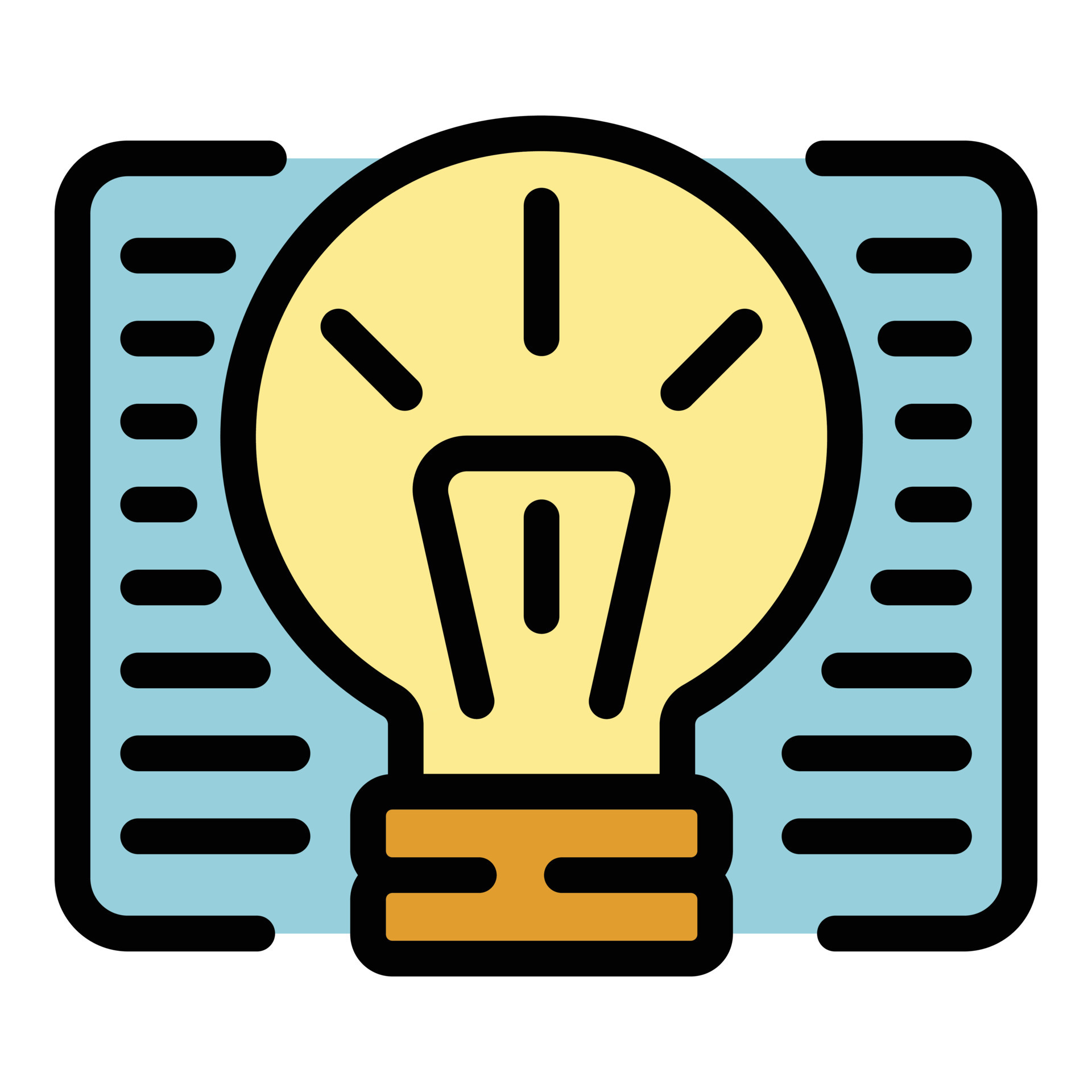Main idea icon color outline vector 15082540 Vector Art at Vecteezy