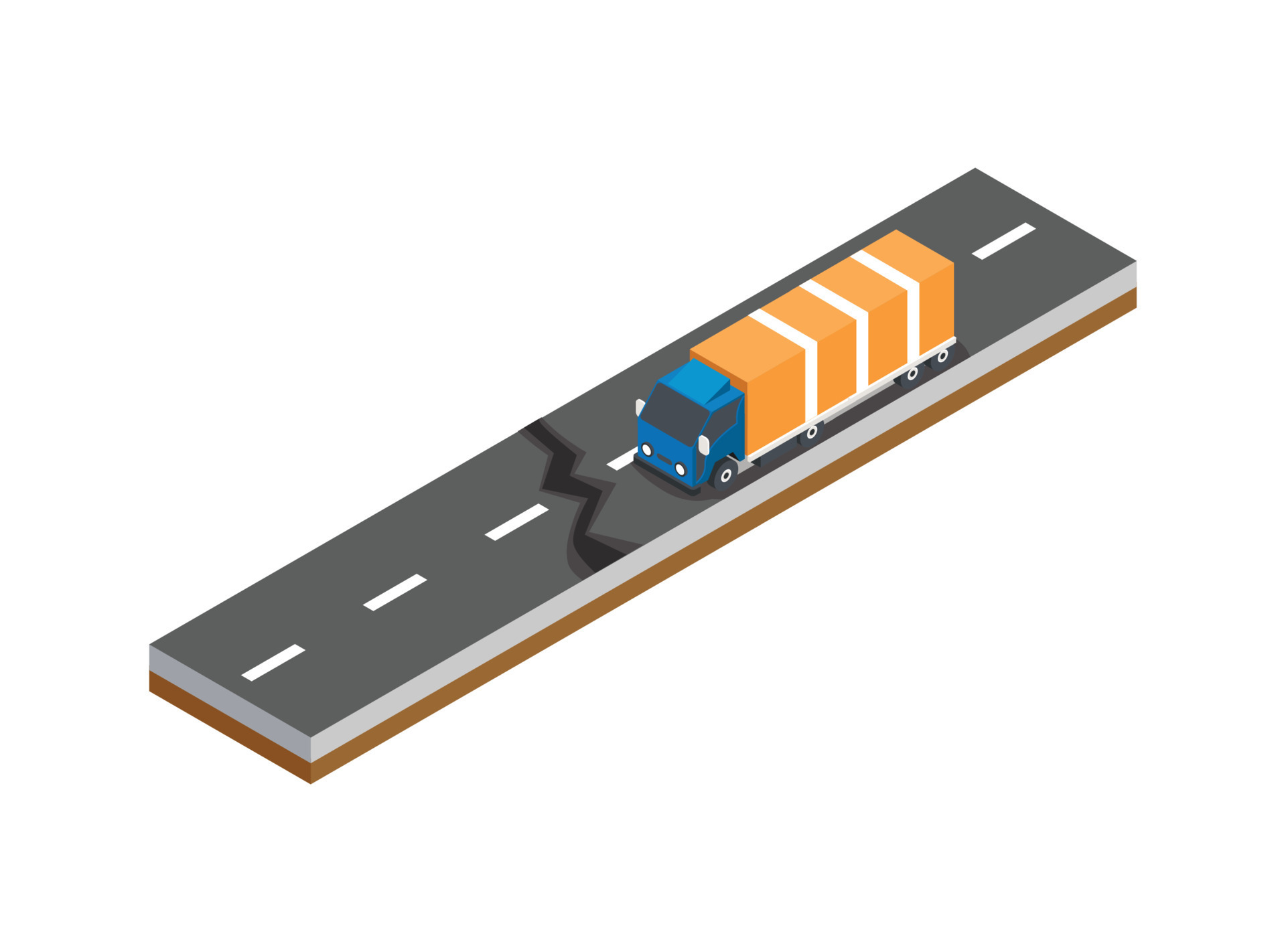 Traffic accident isometric composition with crash between car and ... Traffic accident isometric composition with crash between car and ...